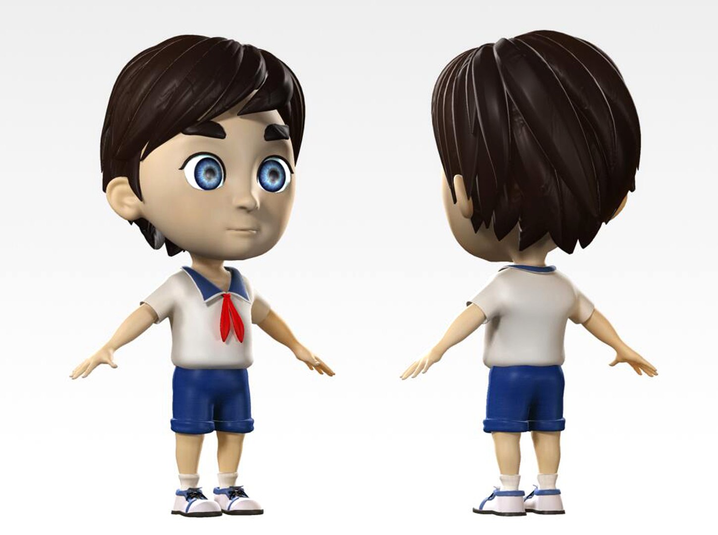 Characters schoolboys little boys 3D model - TurboSquid 1576783