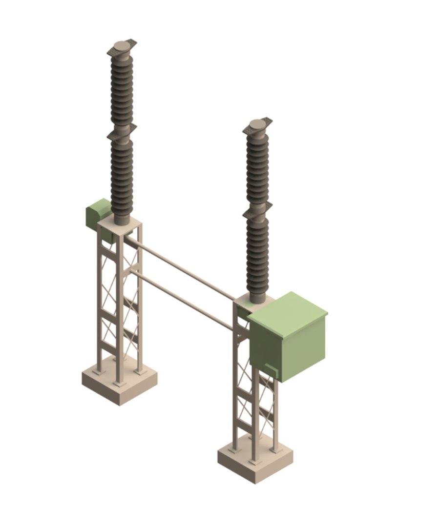 Sf6 Circuit Breaker 145 3D Model - TurboSquid 1395373