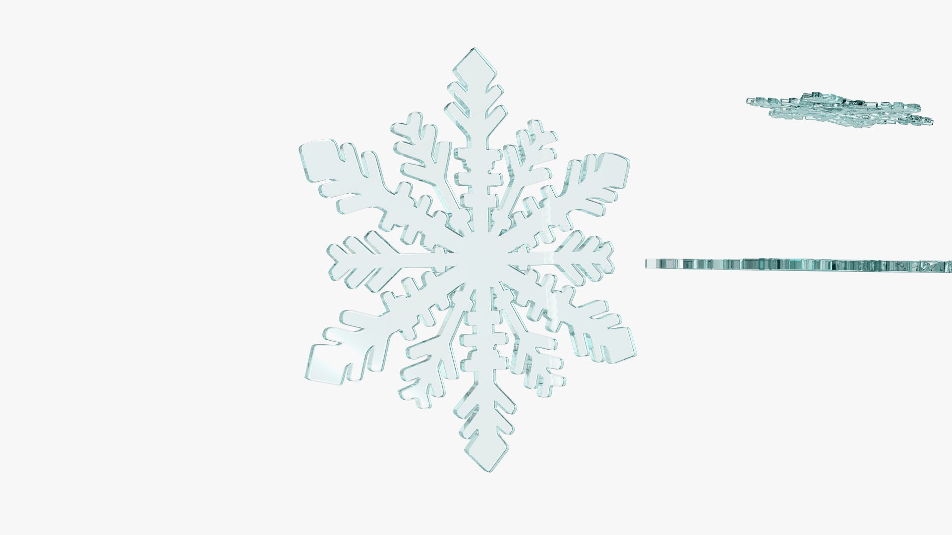 3D Ice Snowflakes Model - TurboSquid 1840168
