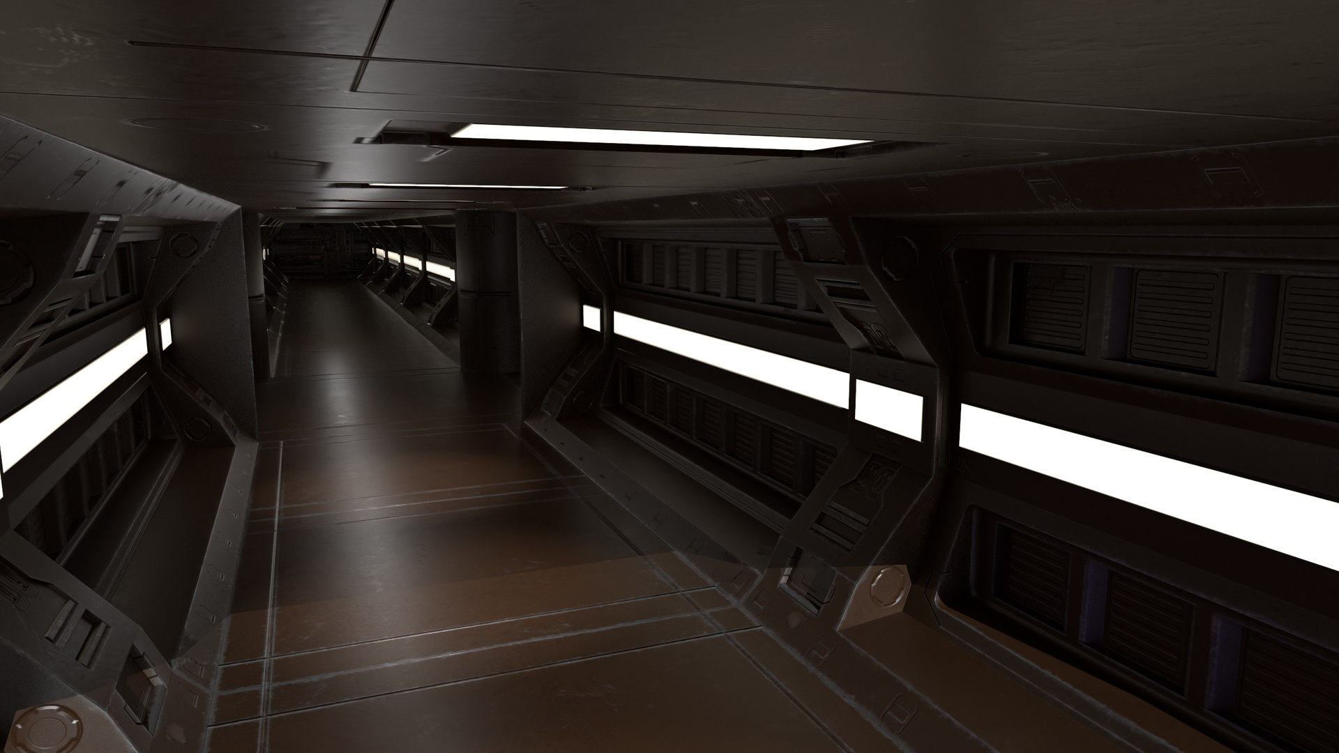 Sci-fi Modular Corridor 3D - TurboSquid 2117372