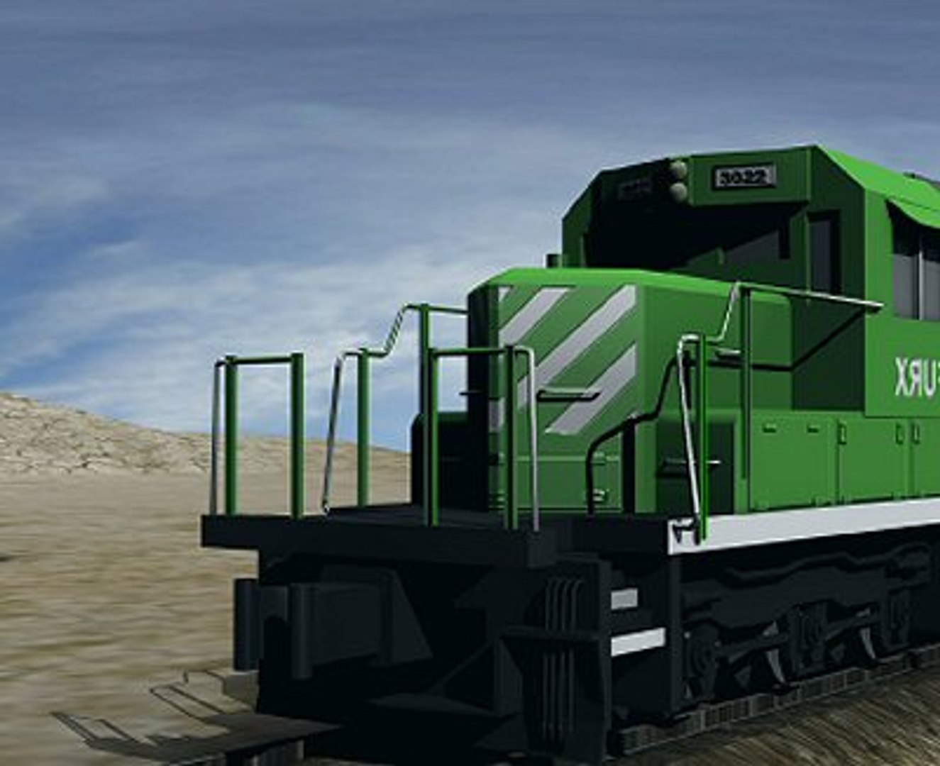 atlas train engine 3d model