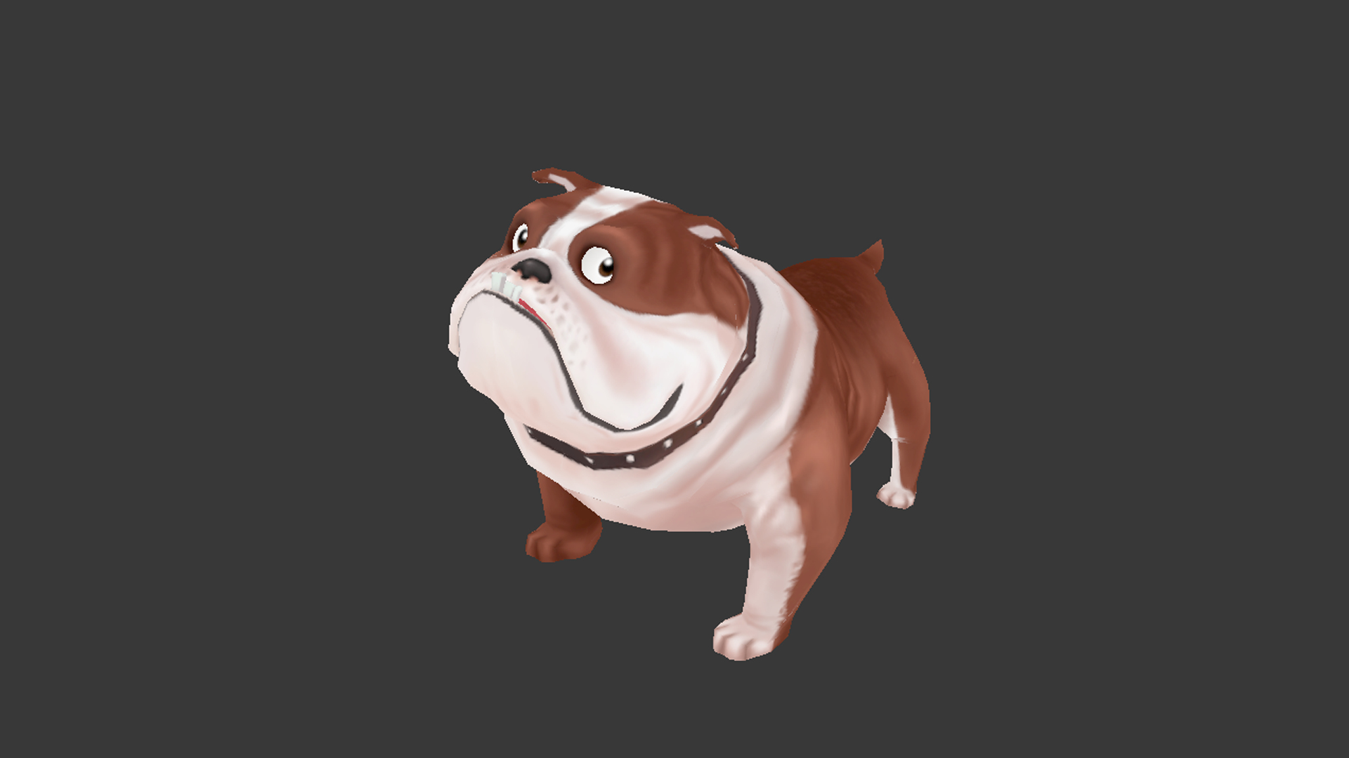 3D Model Bulldog SharpieDog CartoonPetDog Dog - TurboSquid 2350909