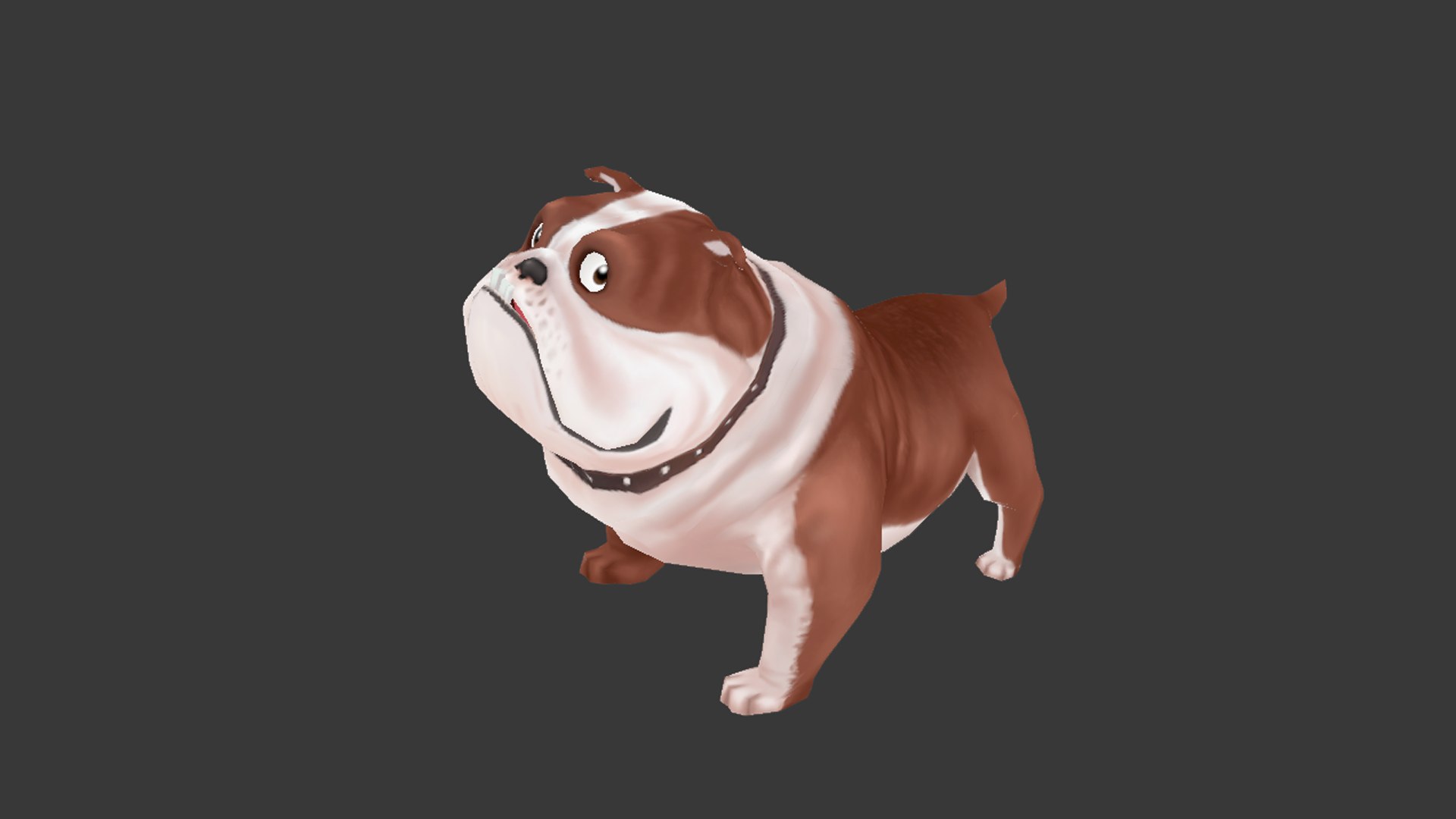 3D Model Bulldog SharpieDog CartoonPetDog Dog - TurboSquid 2350909