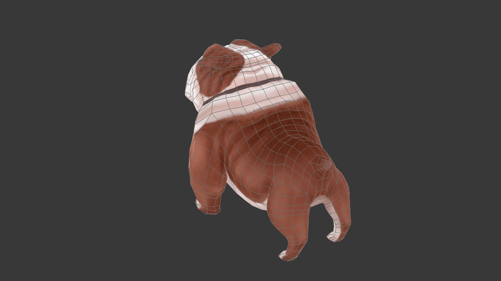 3D Model Bulldog SharpieDog CartoonPetDog Dog - TurboSquid 2350909