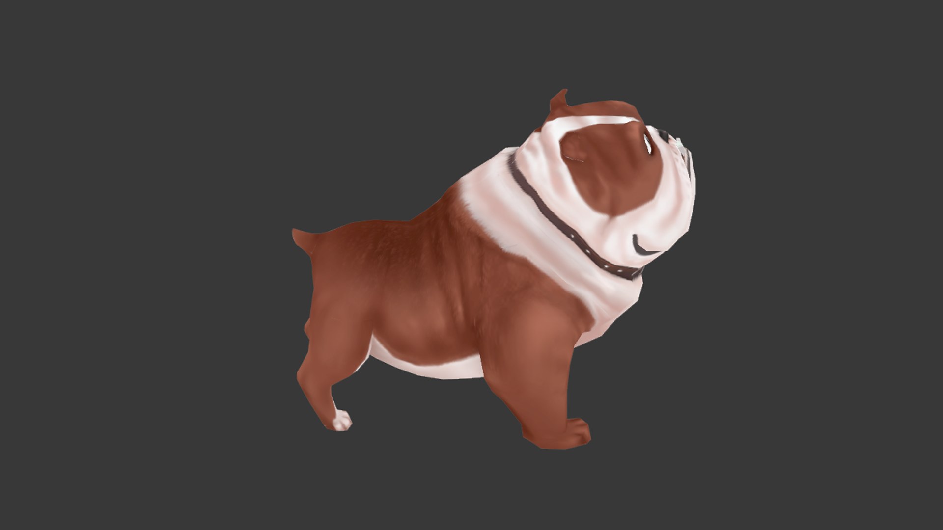 3D Model Bulldog SharpieDog CartoonPetDog Dog - TurboSquid 2350909