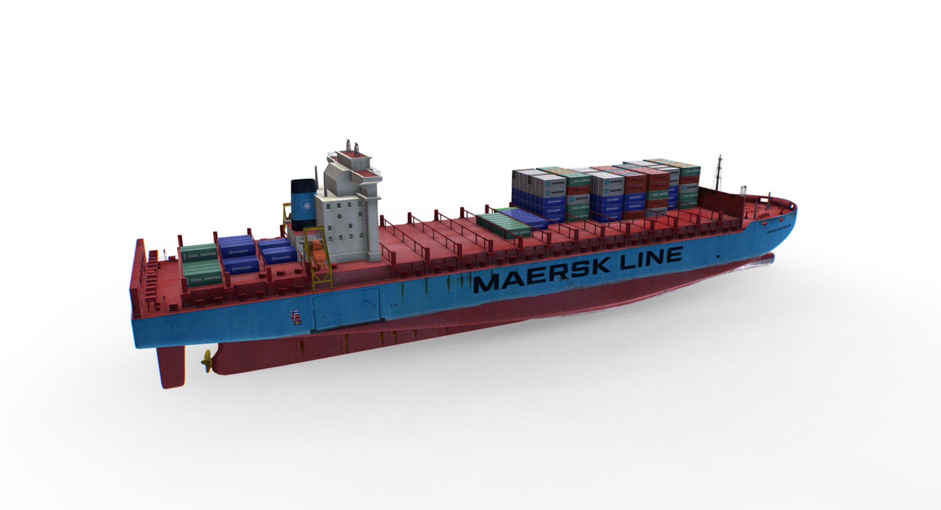 Tanker And Shipping Container Ships 3D Model - TurboSquid 2083397