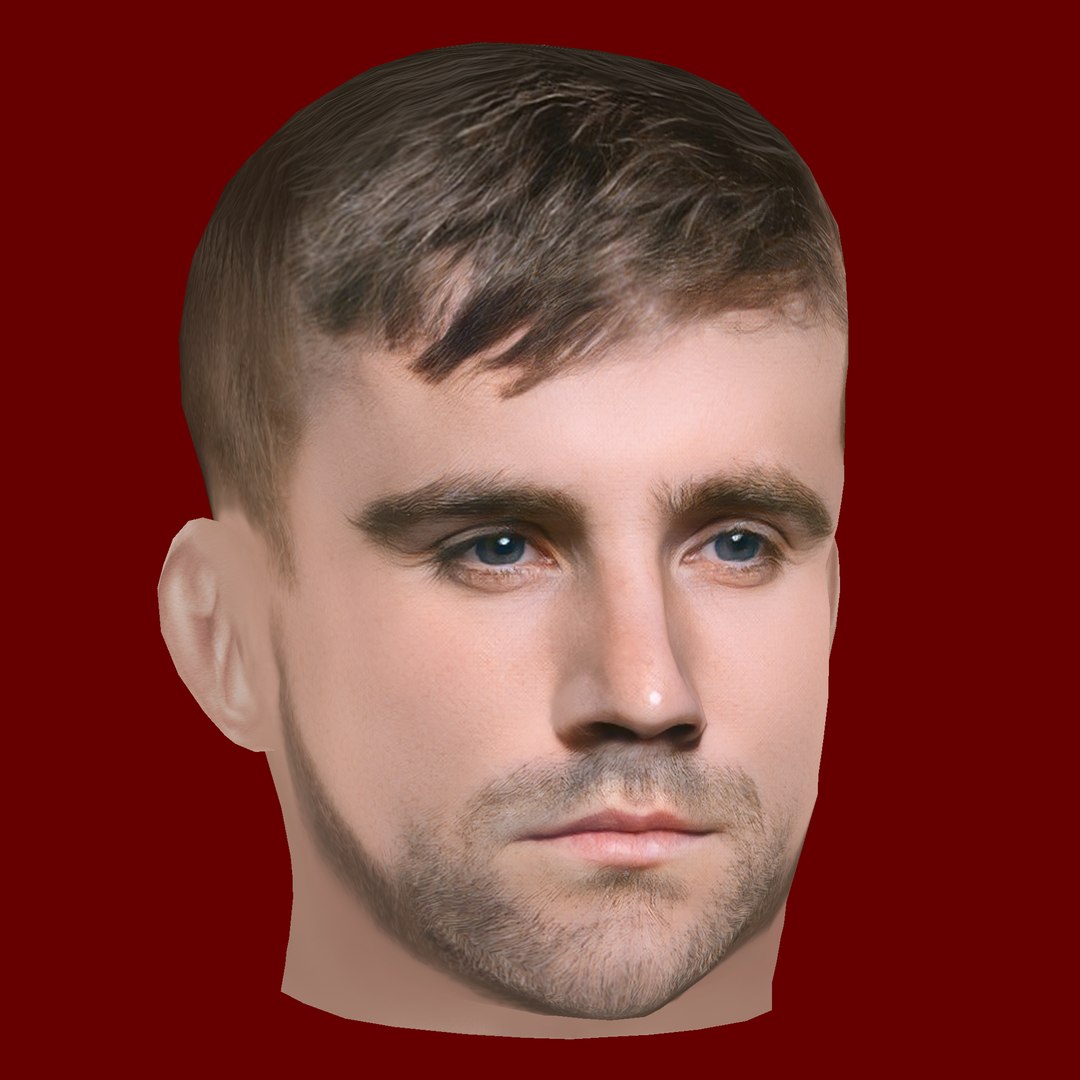 3D Luke Shaw Head - Low Poly Head For Game - TurboSquid 2202323
