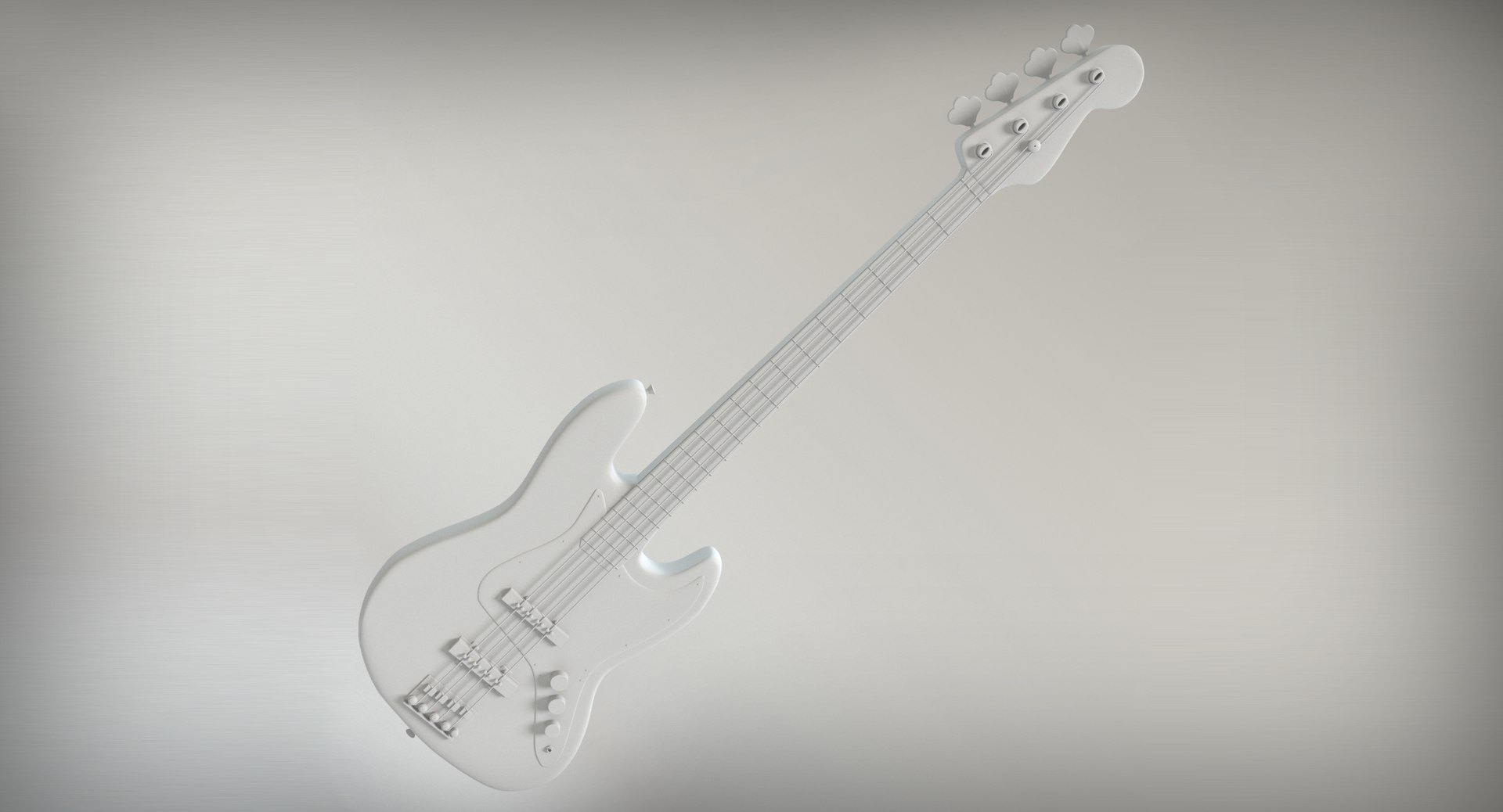 3d Bass Guitar Model