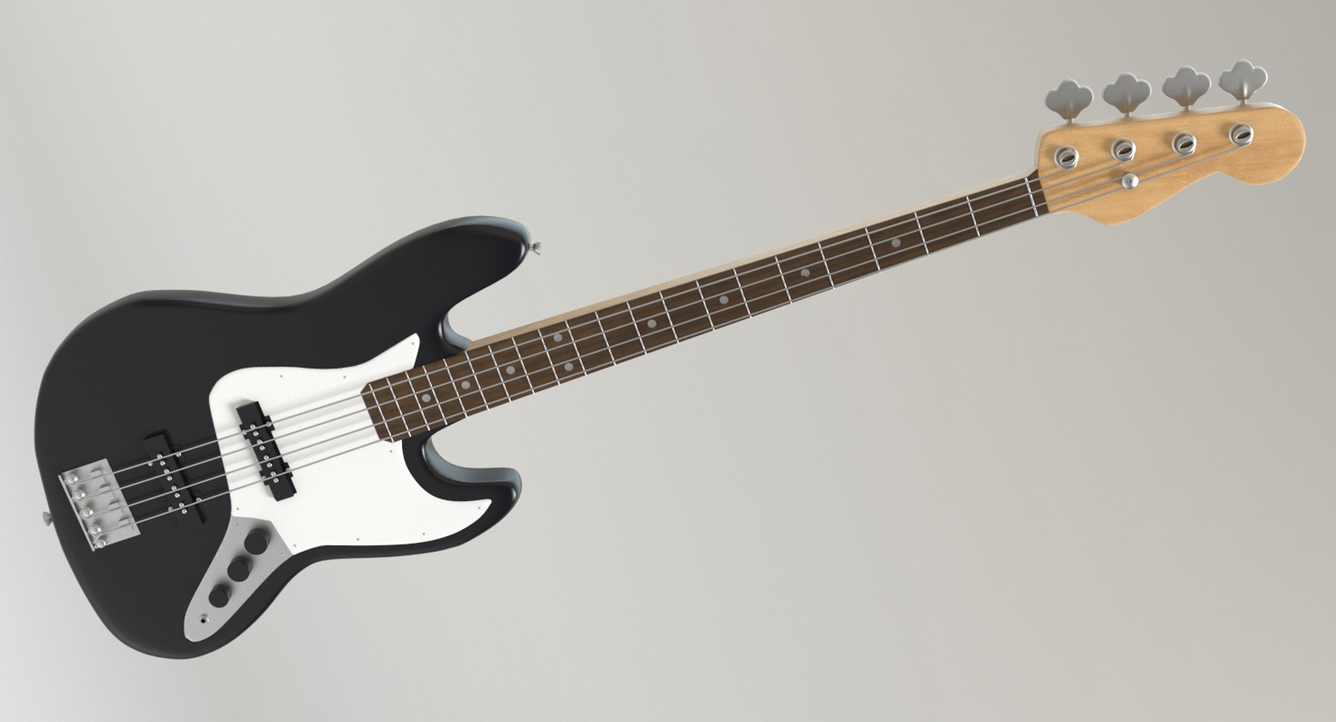 3d Bass Guitar Model