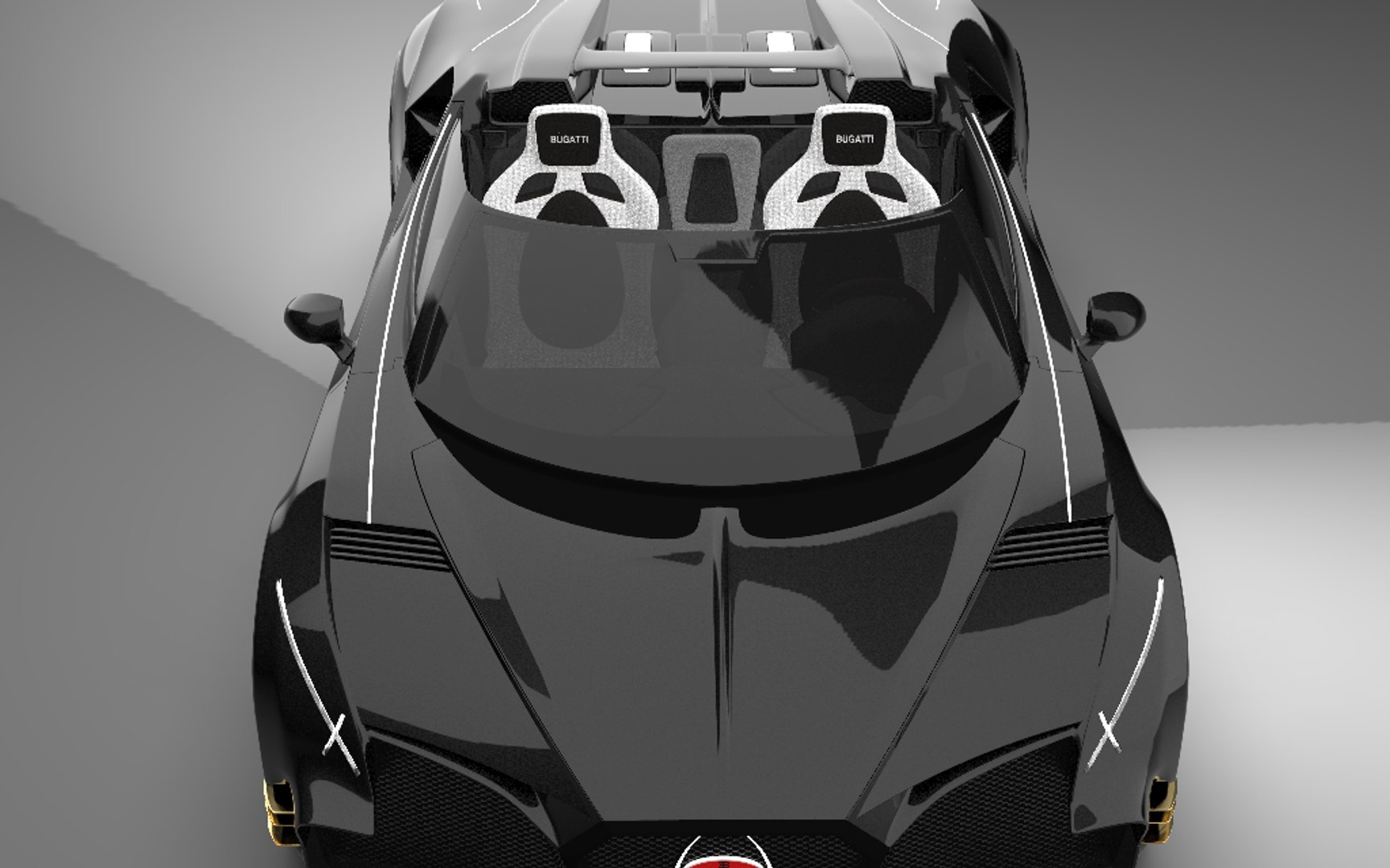 3D Model Bugatti Mistral Concept Car 3D Model Custom Front Rear ...