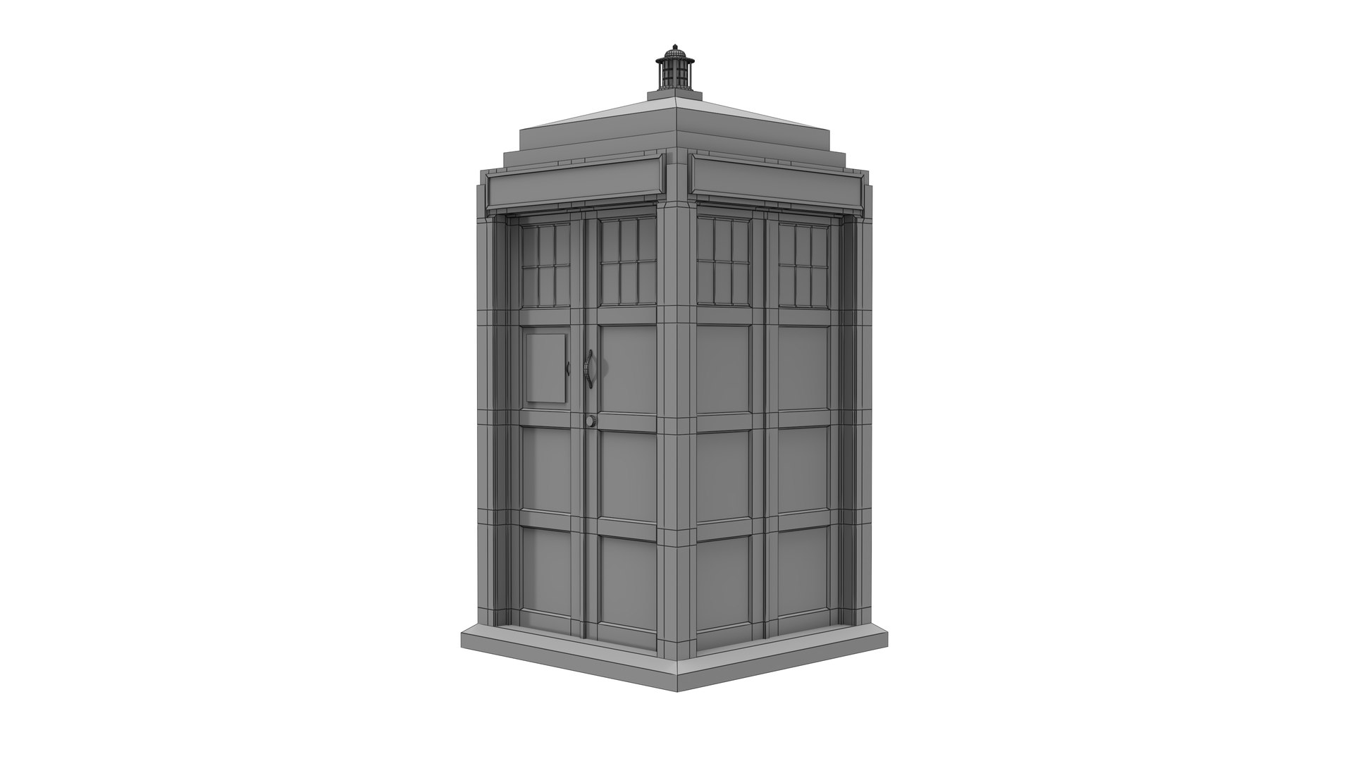 Tardis 2005 Destroyed Bad Wolf Version 3D Model - TurboSquid 2227371