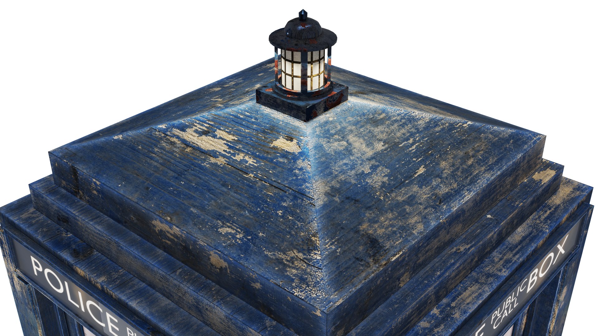 Tardis 2005 Destroyed Bad Wolf Version 3D Model - TurboSquid 2227371