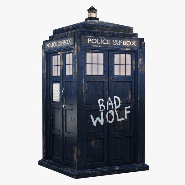 modelo 3d Tardis 2005 Destruida Versión Bad Wolf - TurboSquid 2227371