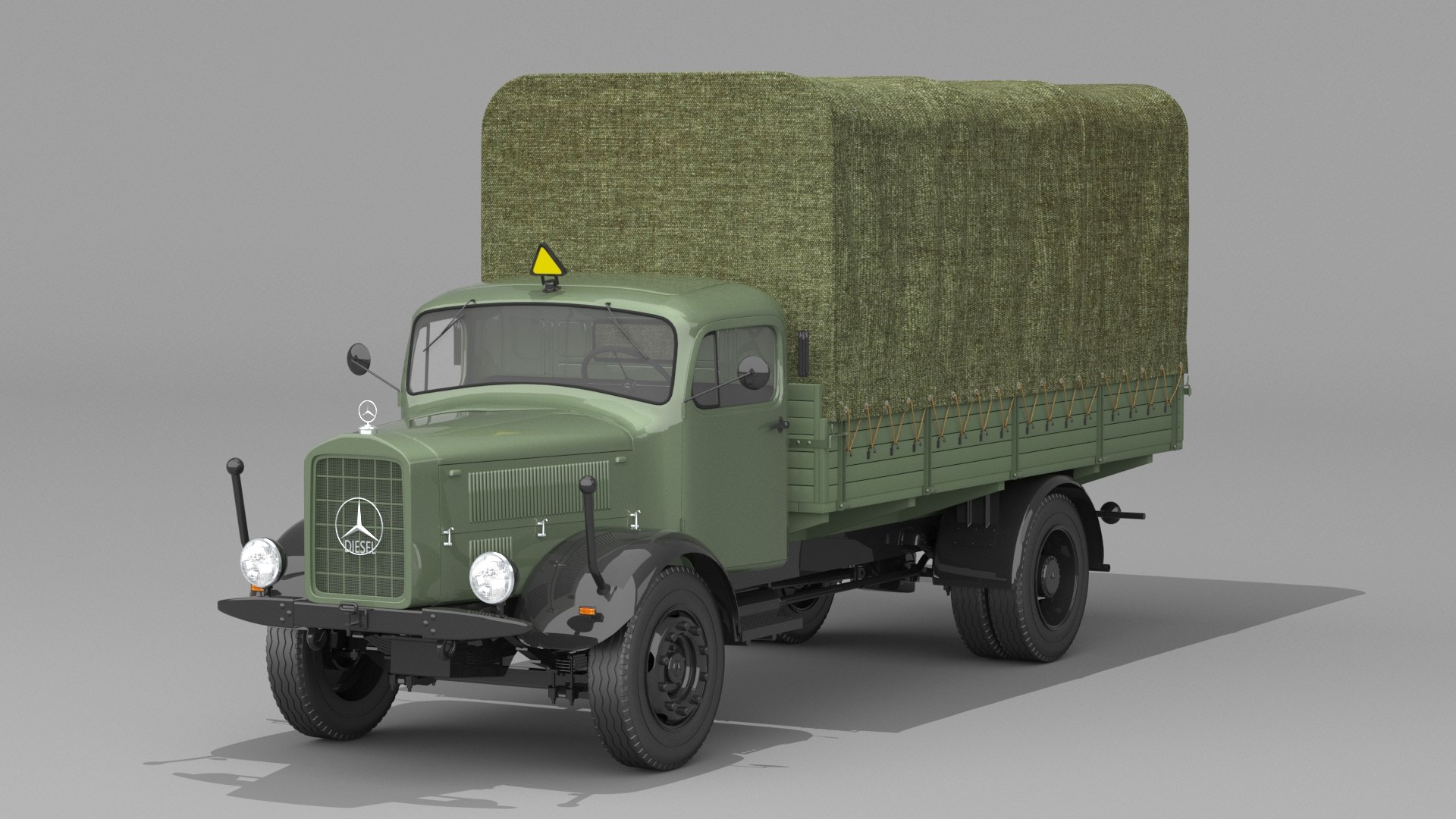 1943 Mercedes Benz L 4500 S 3D Model - TurboSquid 2098840