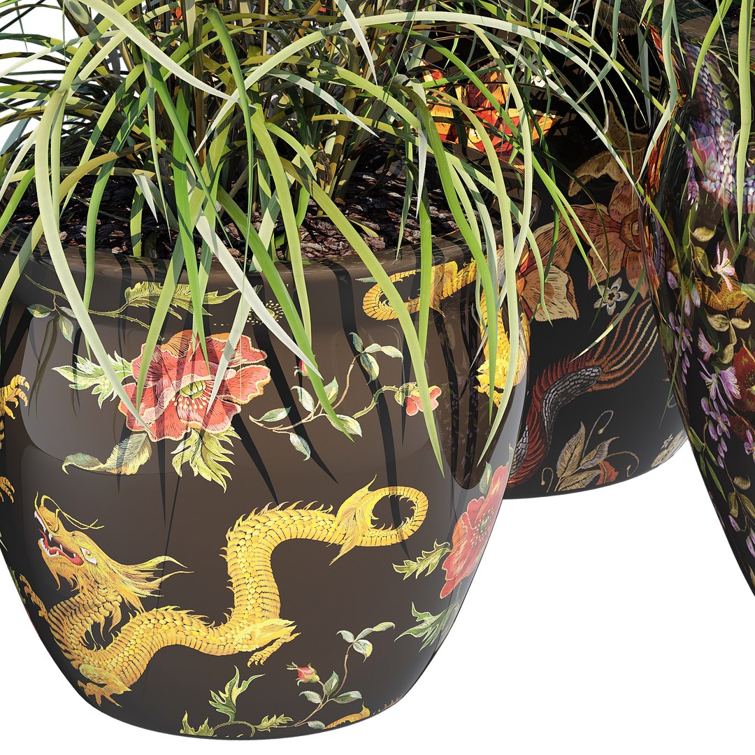 3D Porcelain Pot One Model - TurboSquid 2033178