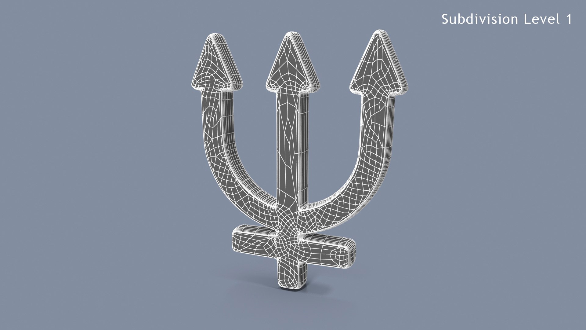 Neptune Astrological Symbols Gold 3D - TurboSquid 2059664