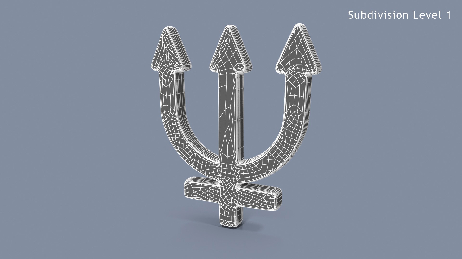 Neptune Astrological Symbols Gold 3D - TurboSquid 2059664