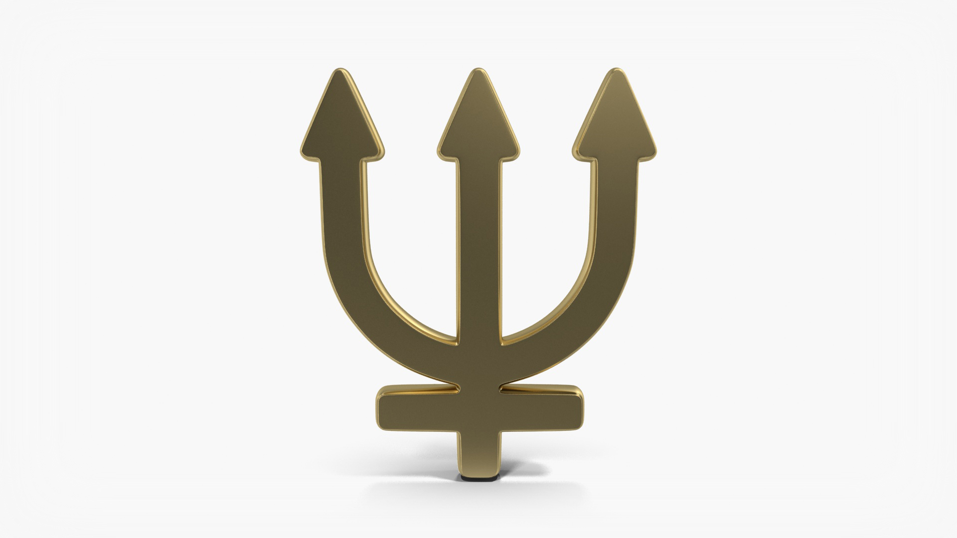 Neptune Astrological Symbols Gold 3D - TurboSquid 2059664