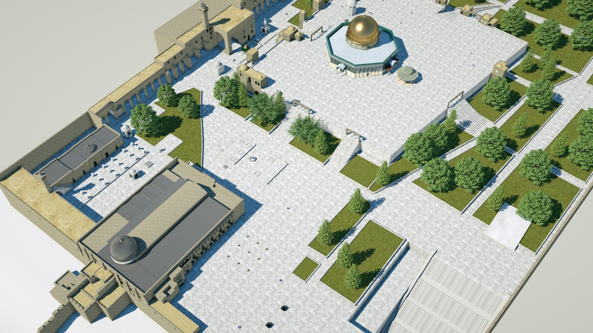 Al-Aqsa Mosque 3D Model - TurboSquid 2125813