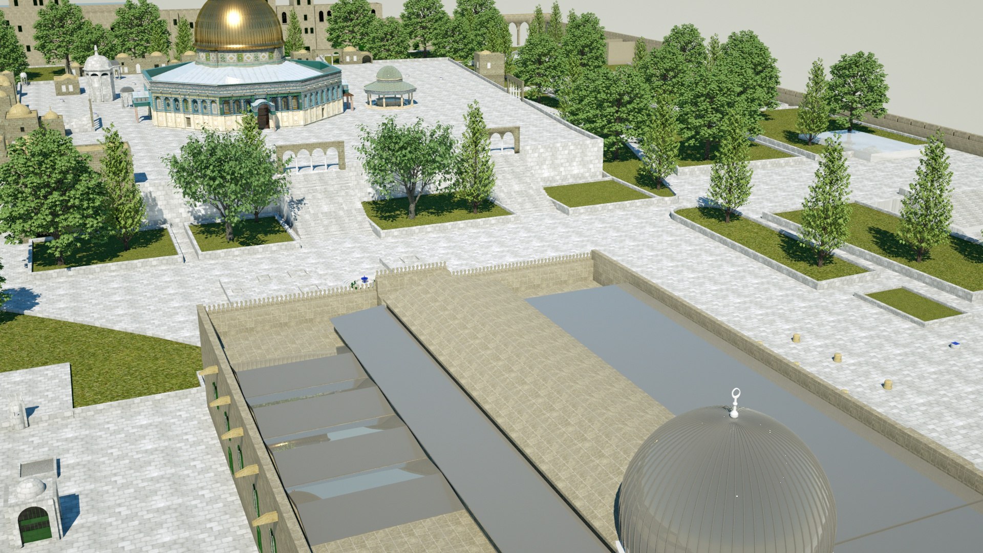 Al-Aqsa Mosque 3D Model - TurboSquid 2125813