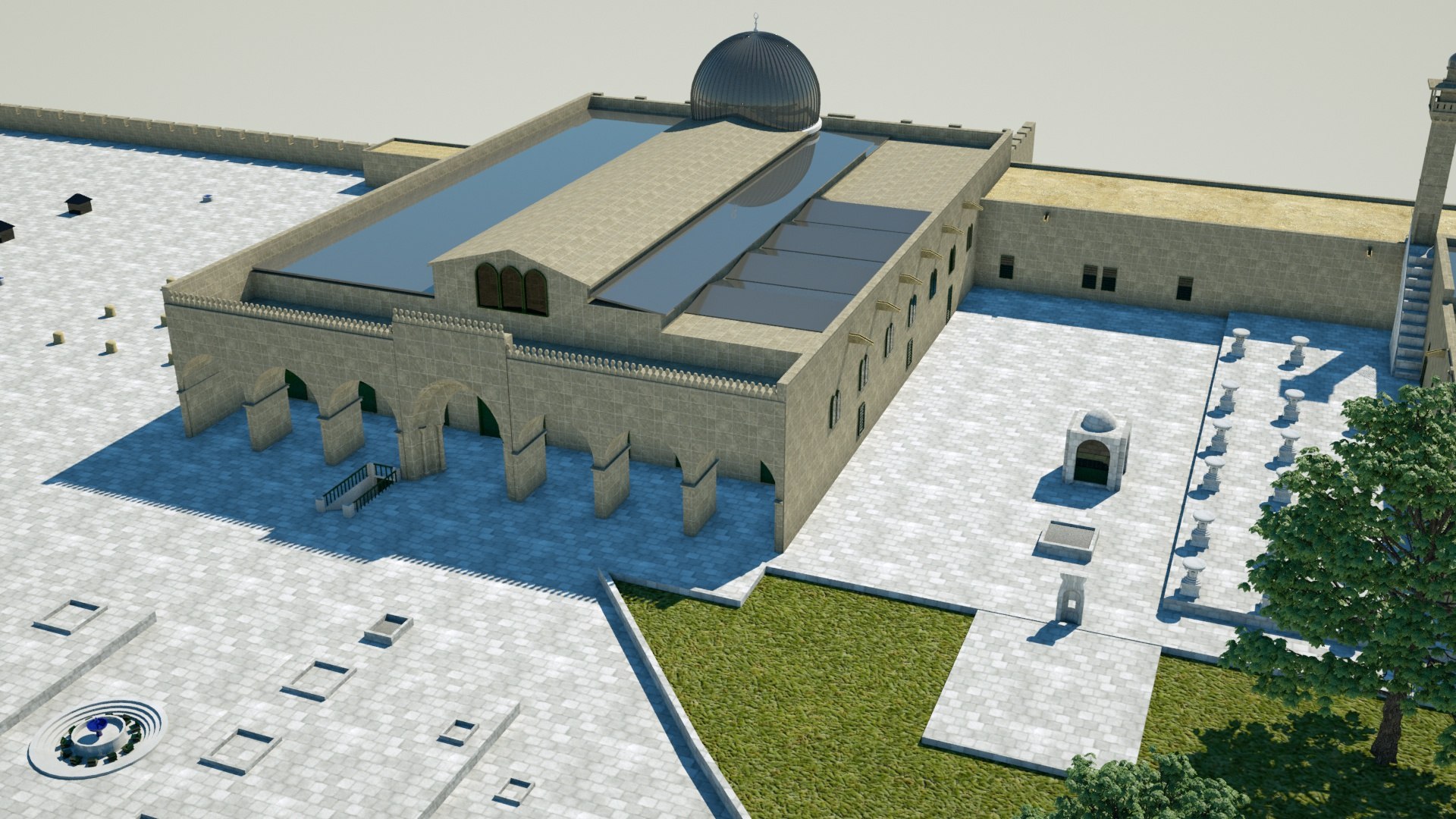 Al-Aqsa Mosque 3D Model - TurboSquid 2125813
