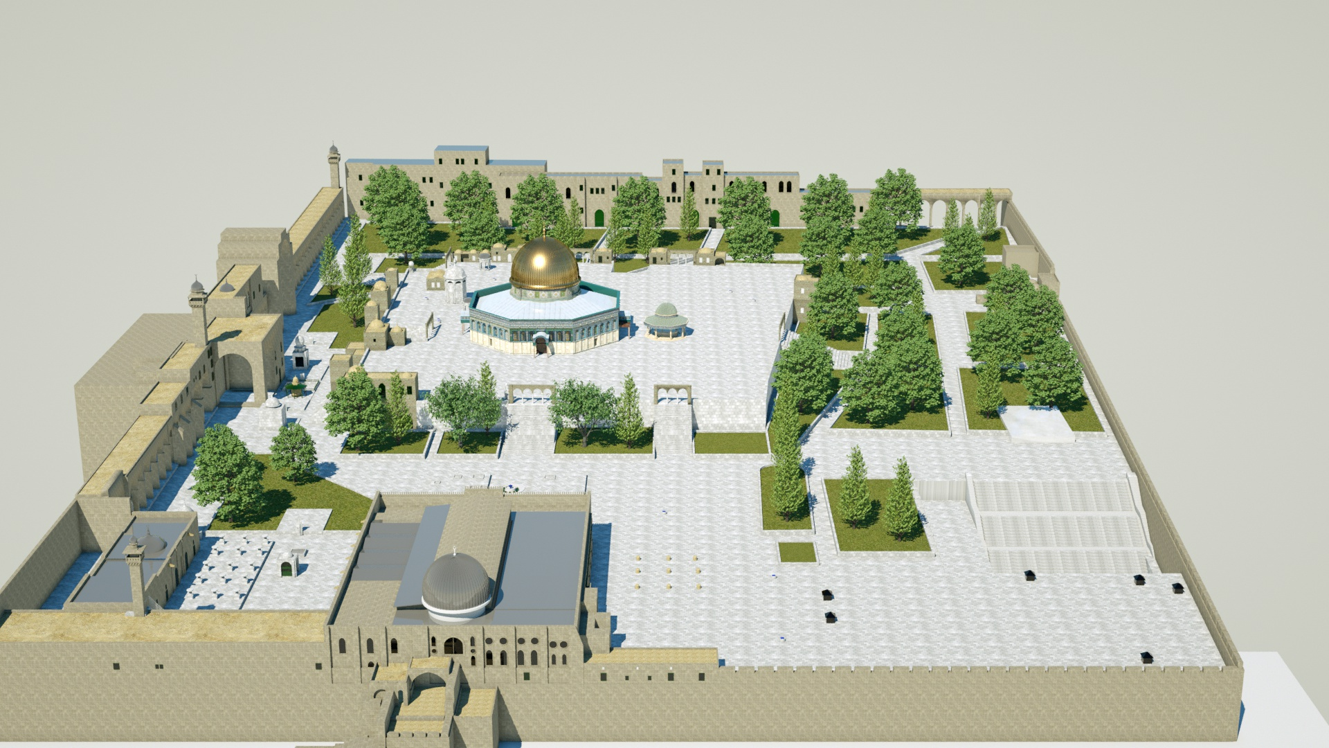 Al-Aqsa Mosque 3D Model - TurboSquid 2125813