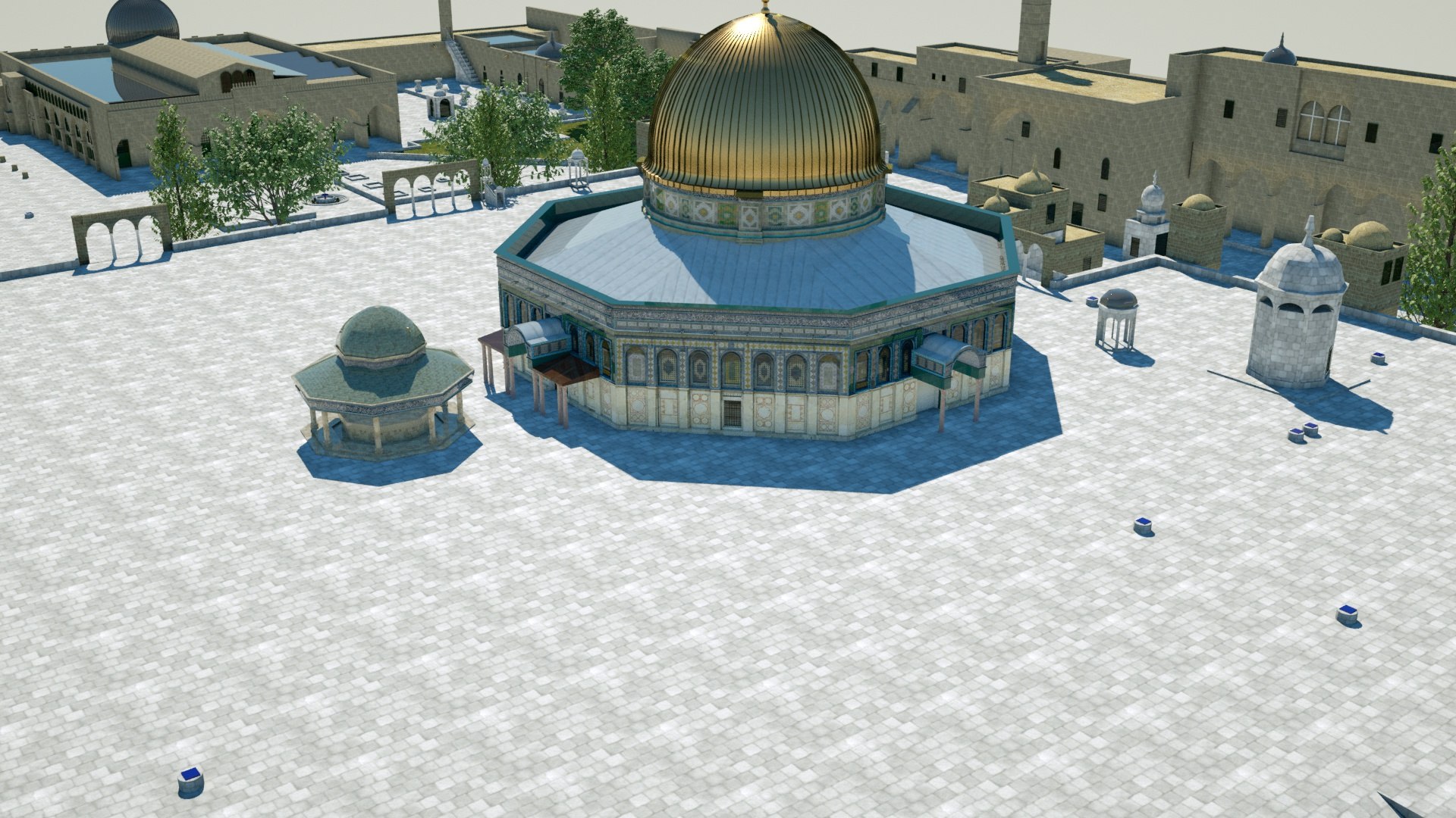 Al-Aqsa Mosque 3D Model - TurboSquid 2125813