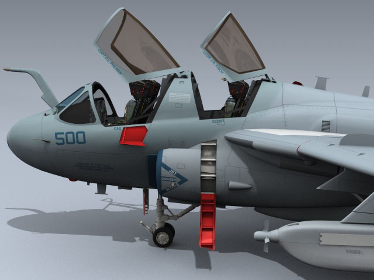 3d Model Of Ea-6b Prowler Vaq-130