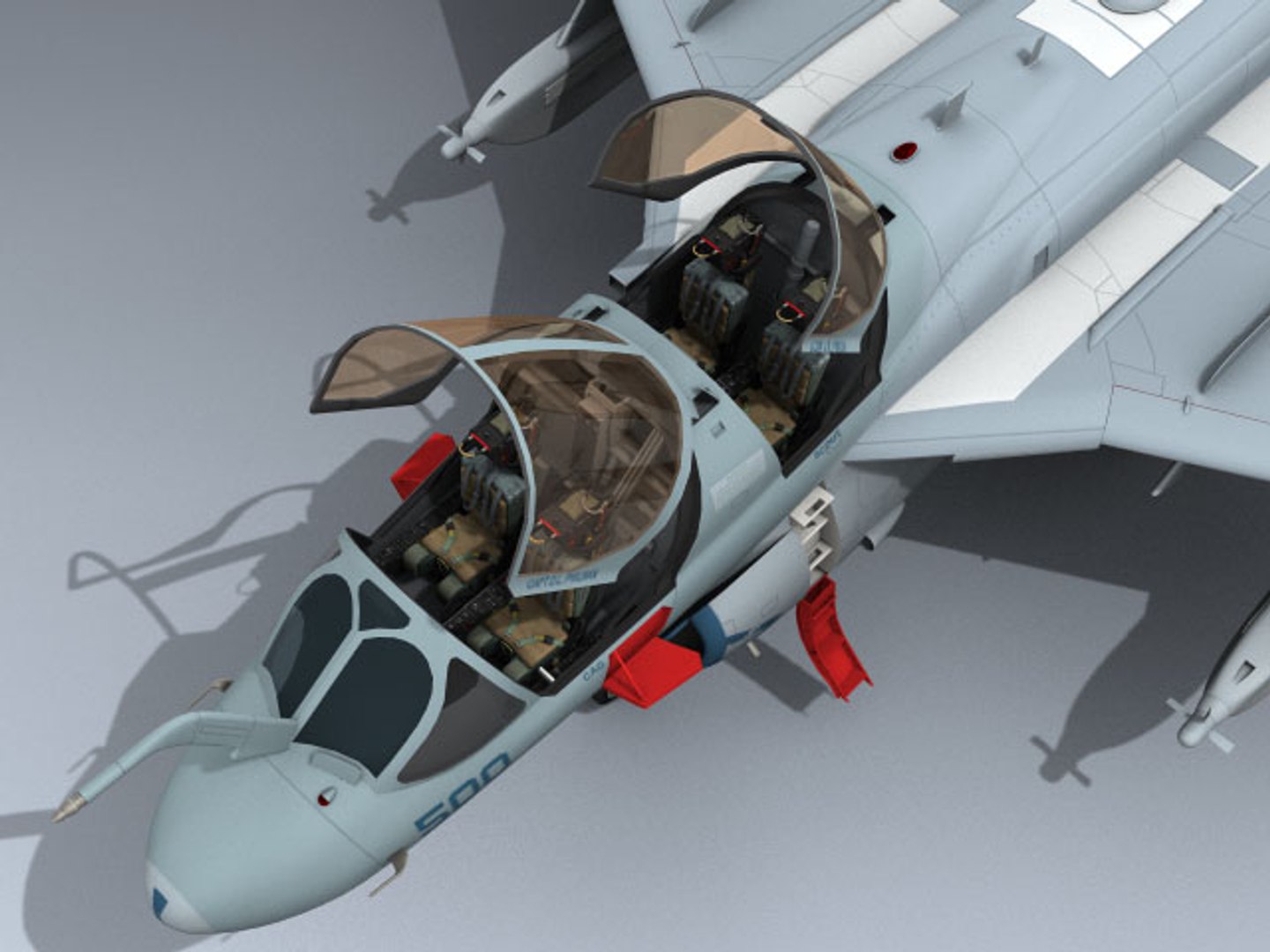3d Model Of Ea-6b Prowler Vaq-130