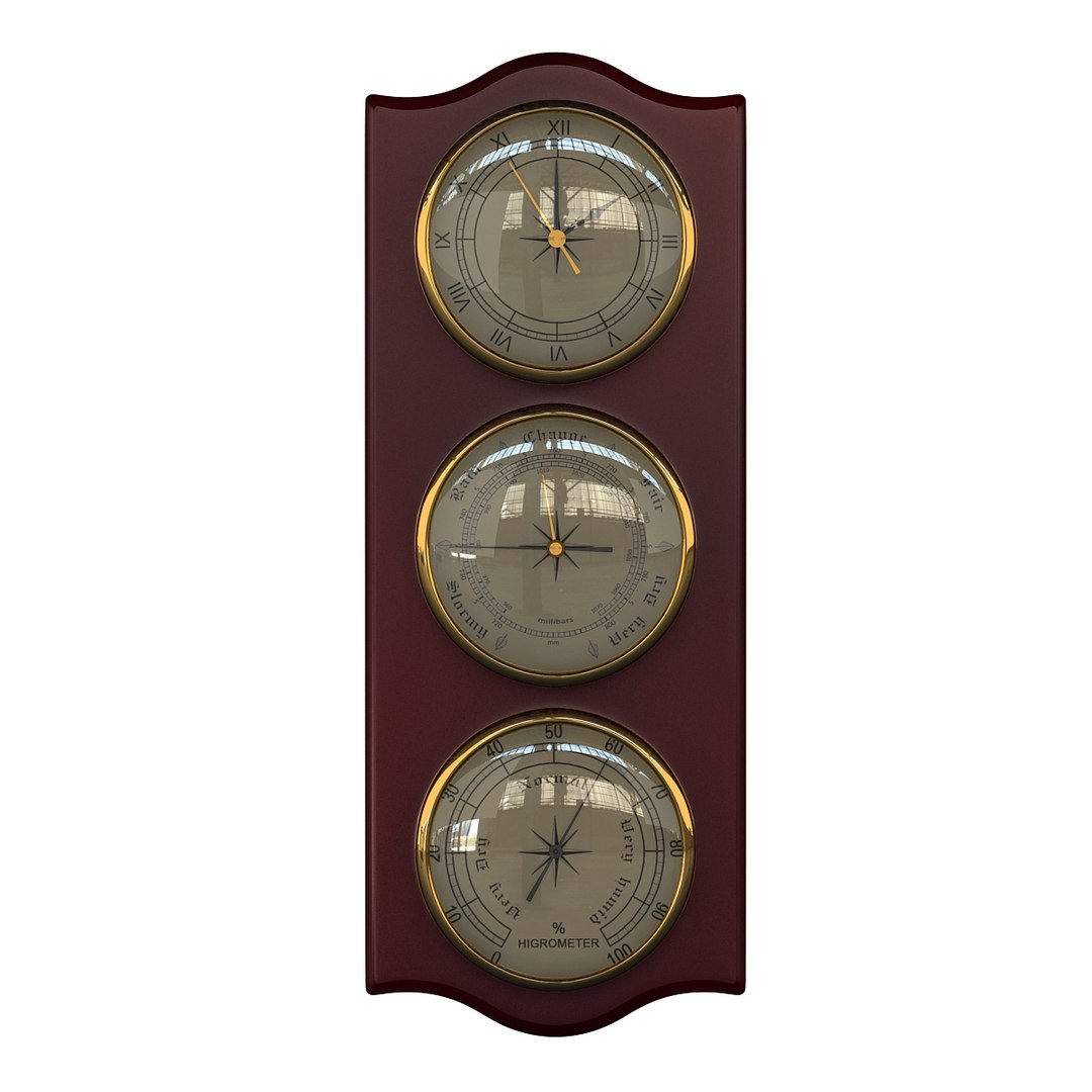 3d Model Barometer 2