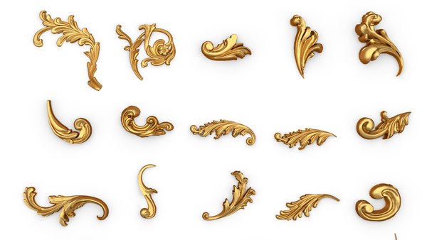 Coleção 03 Folhas de Acanto Modelo 3D - TurboSquid 1713685