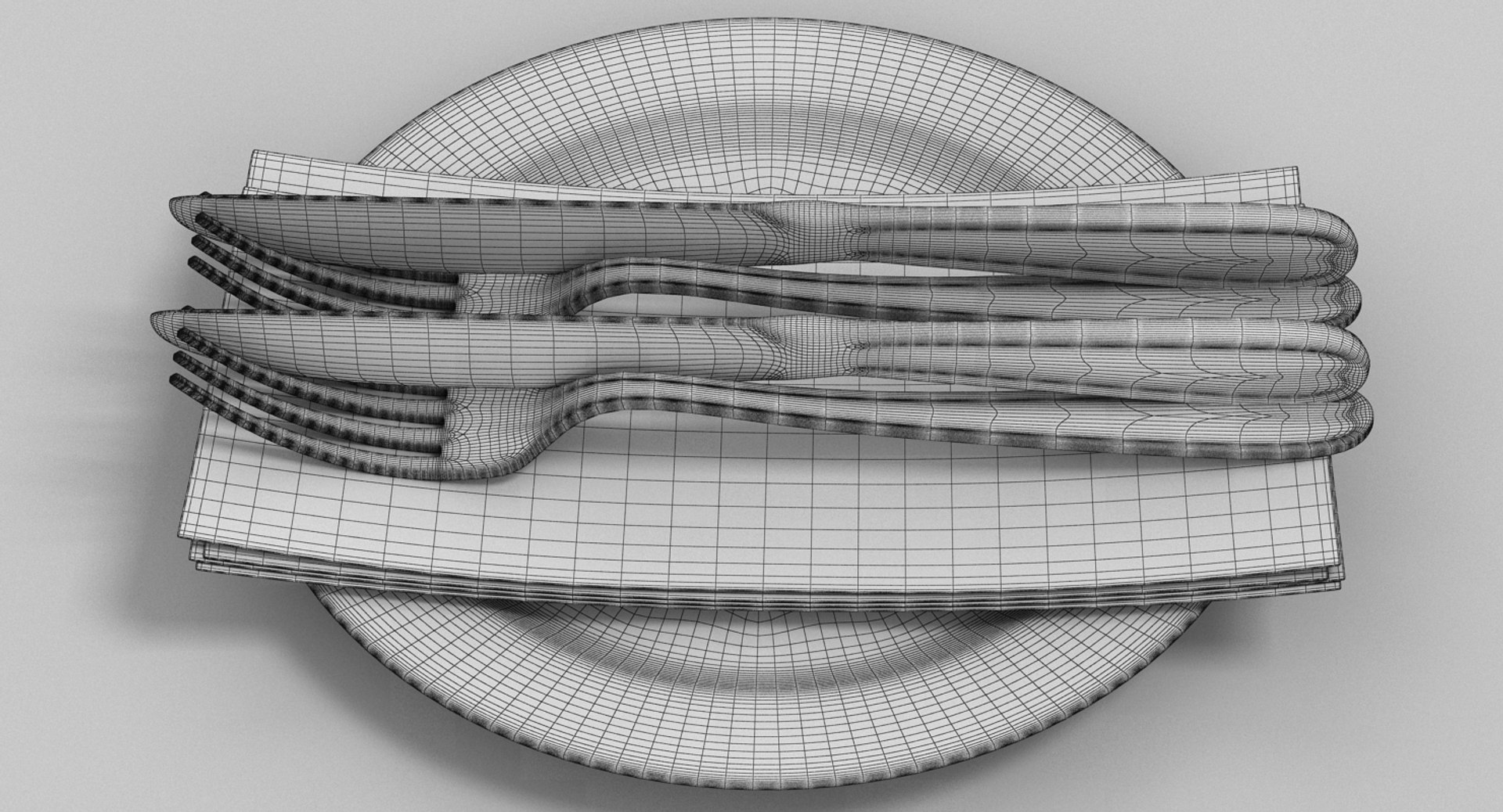 Cutlery Set 3D Model - TurboSquid 1271756