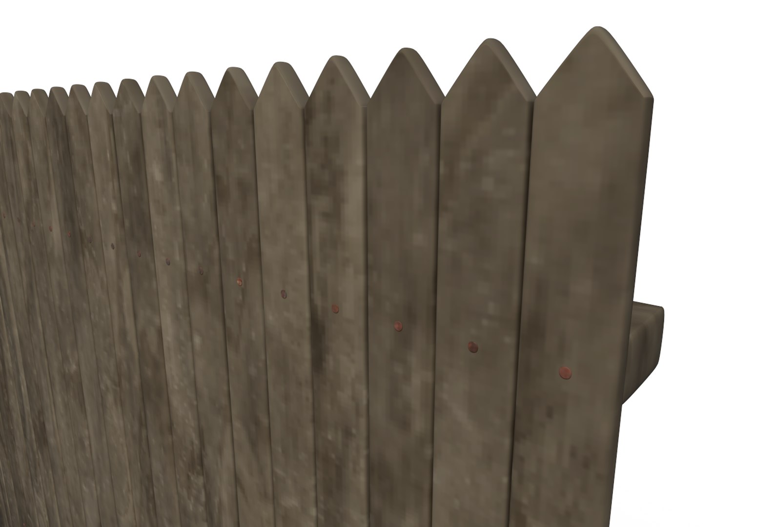 Picket Fence 3D Model - TurboSquid 1729723