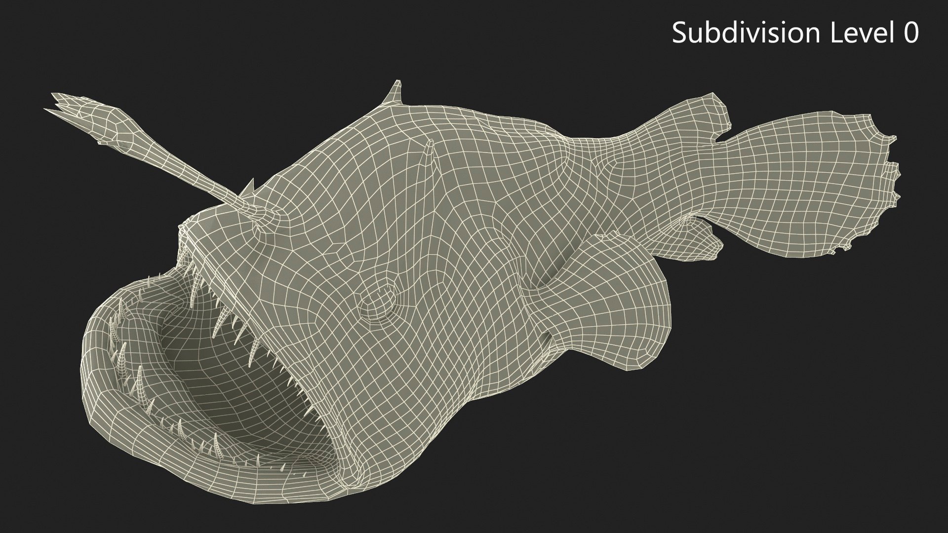 Anglerfish Rigged For Maya 3D Model - TurboSquid 2250629