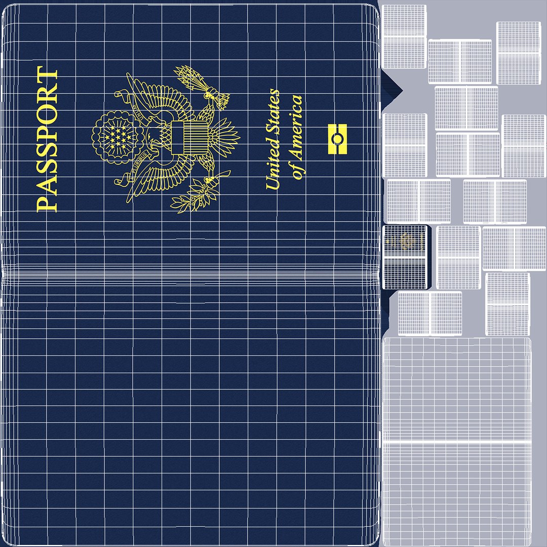 3D Model Passport Of USA - TurboSquid 2218385