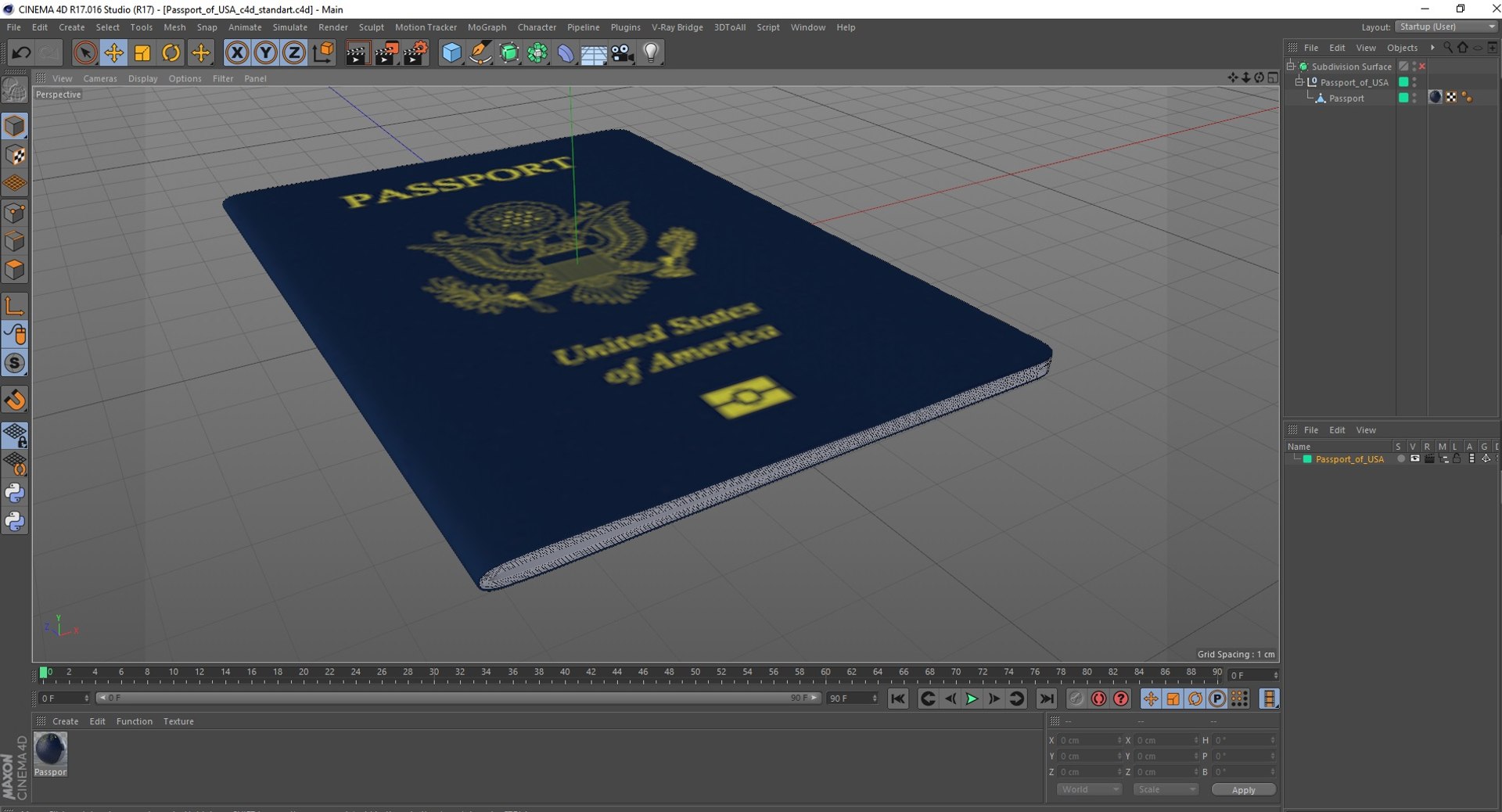 3D Model Passport Of USA - TurboSquid 2218385