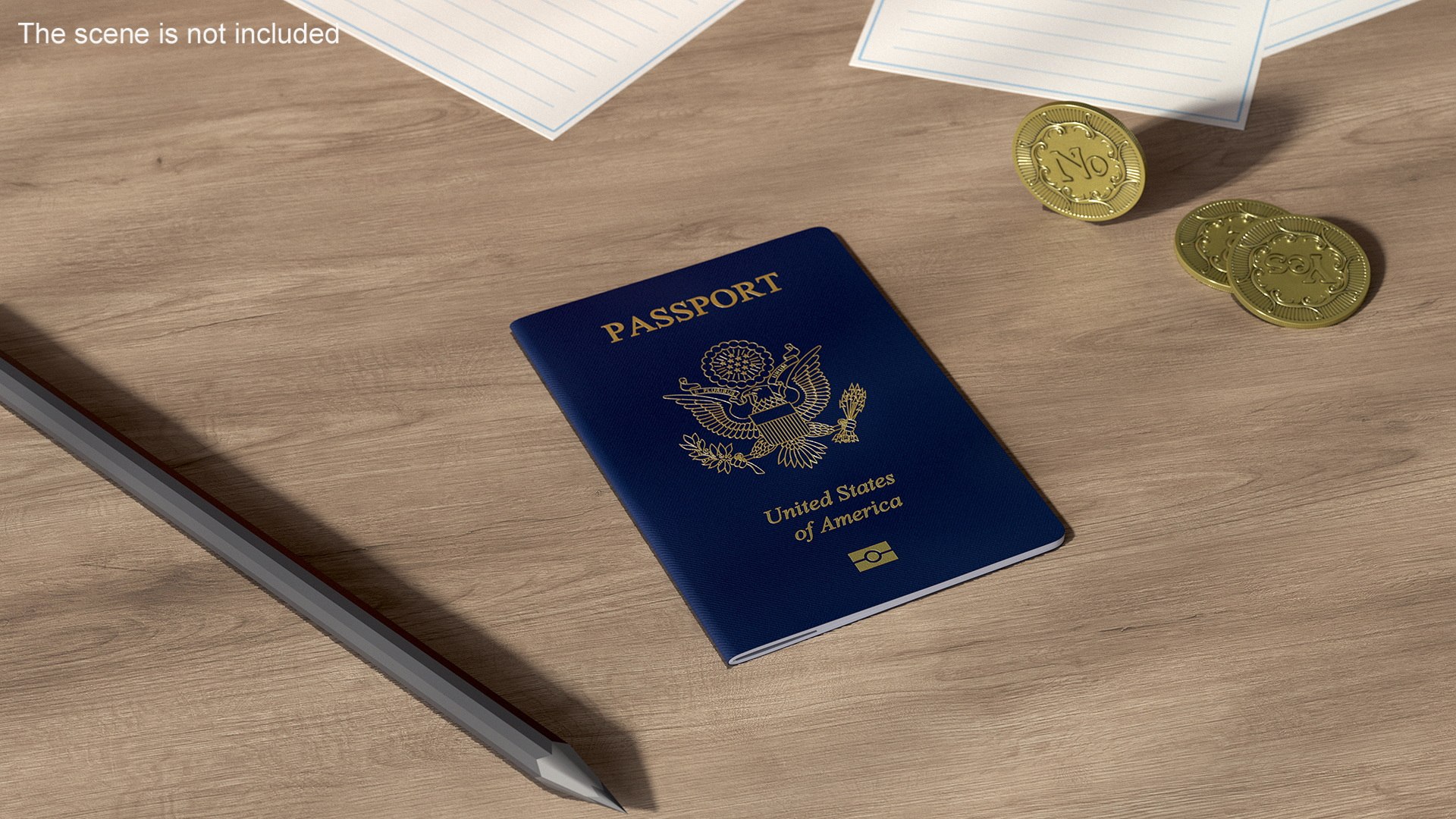 3D Model Passport Of USA - TurboSquid 2218385