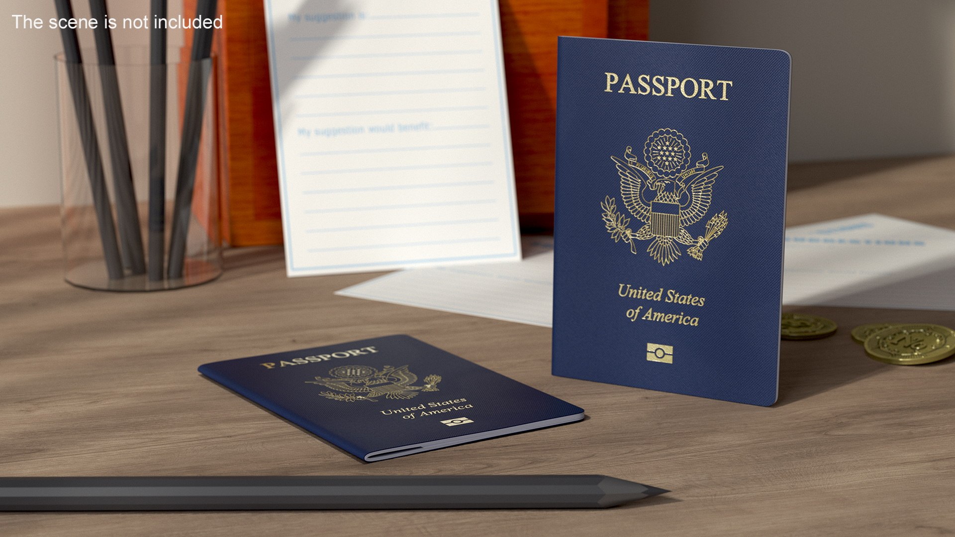 3D Model Passport Of USA - TurboSquid 2218385