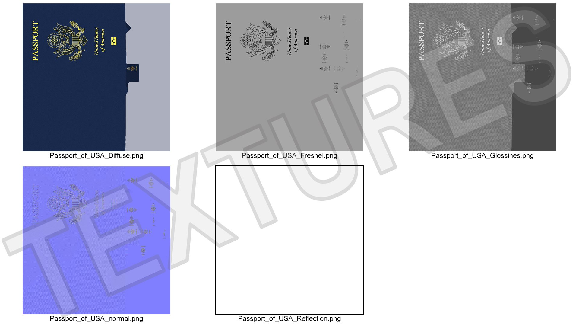 3D Model Passport Of USA - TurboSquid 2218385