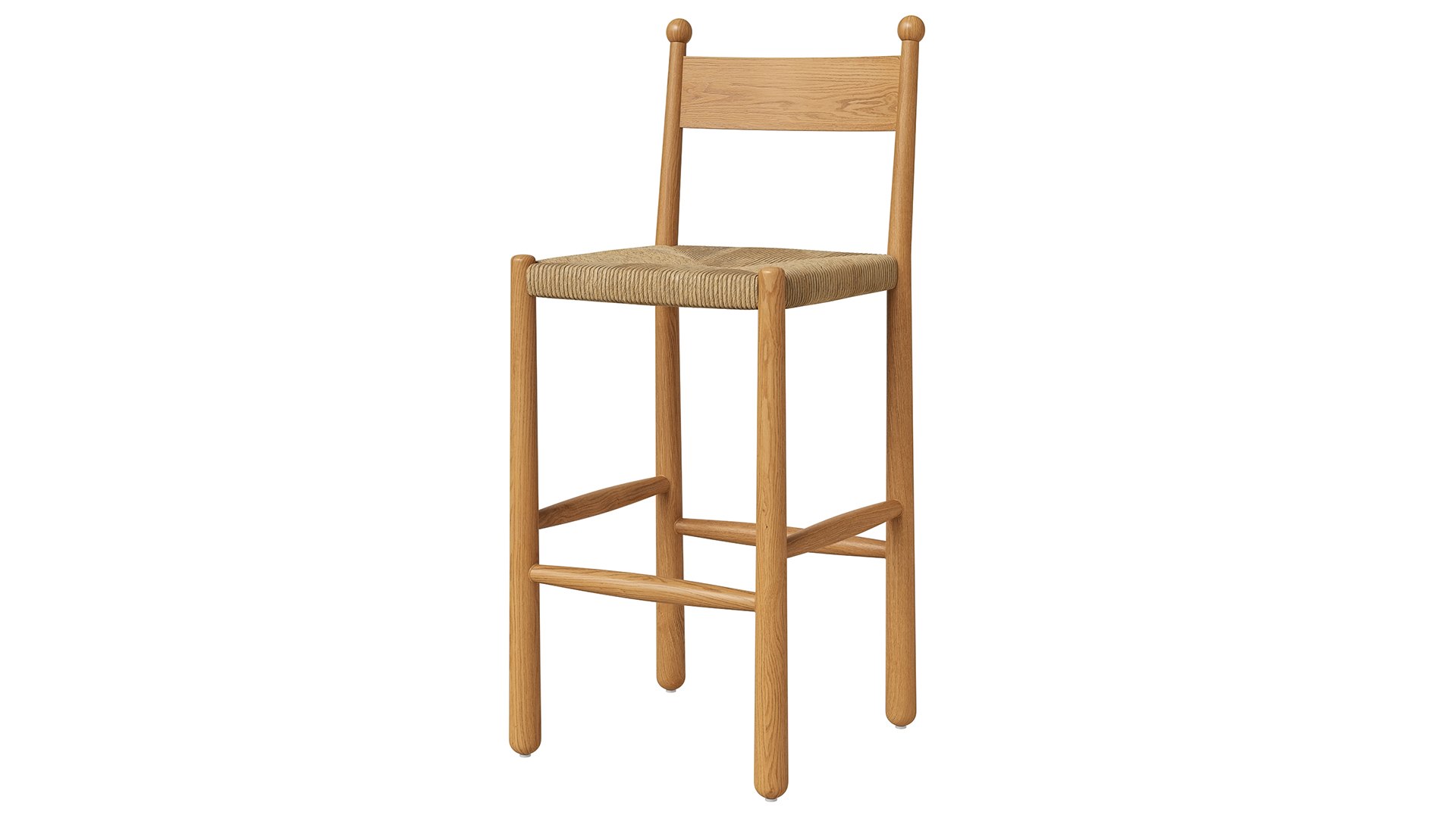 Shoppe Bar Stool Martin Oak By Amber Lewis 3D - TurboSquid 2227234