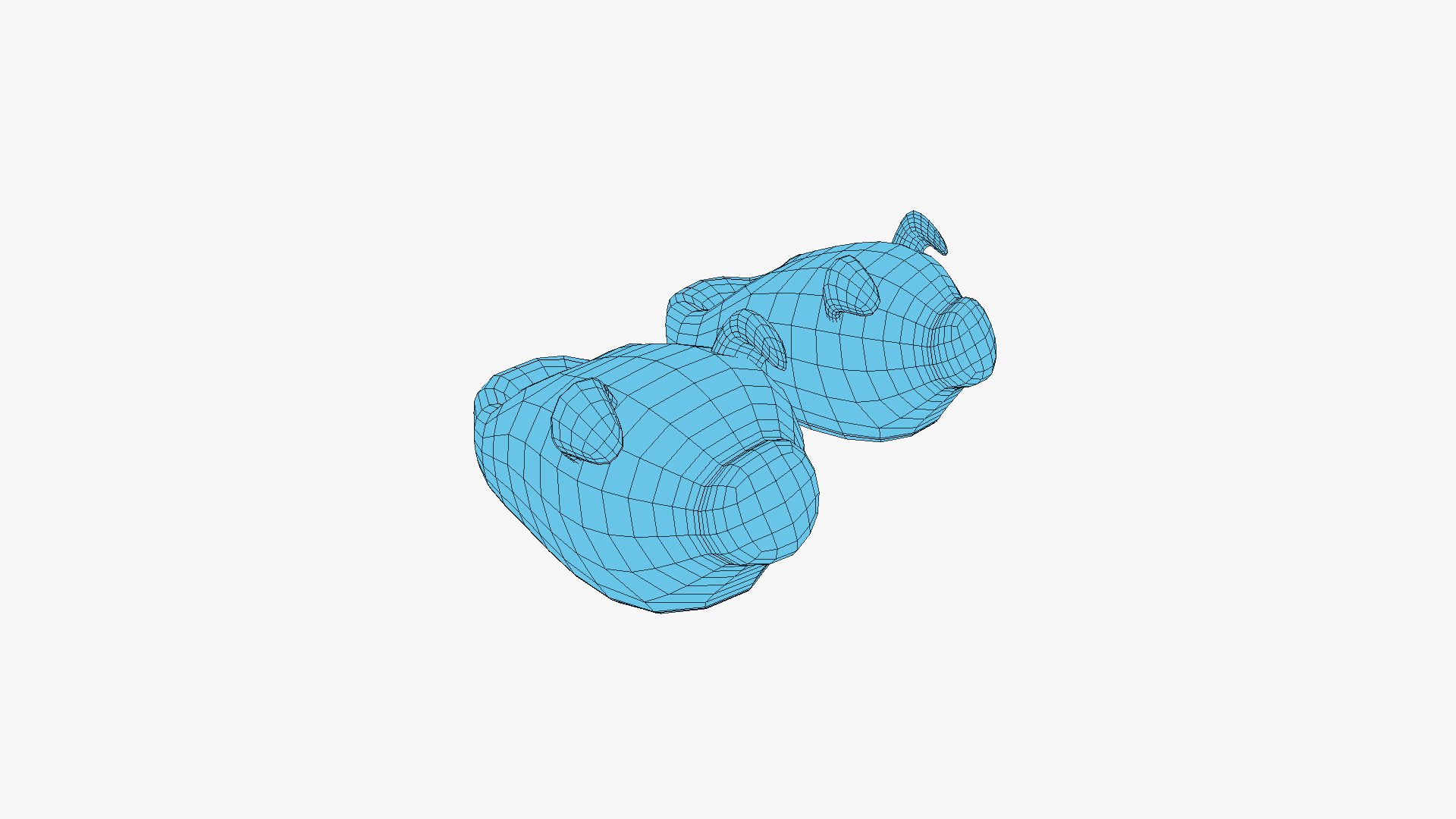 3D model Slippers B10 Colored Pig - Costume Character Design ...