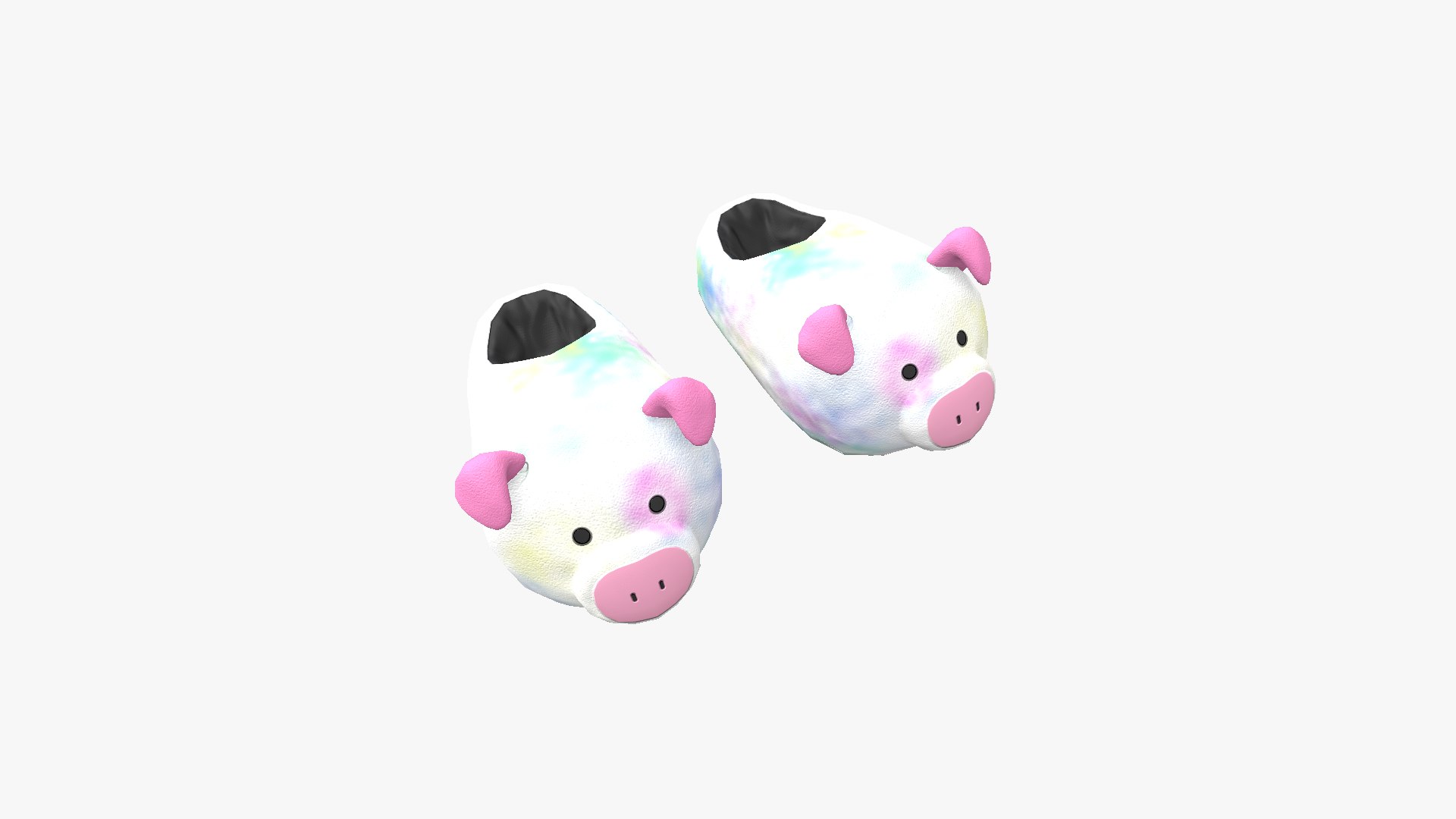 3D model Slippers B10 Colored Pig - Costume Character Design ...