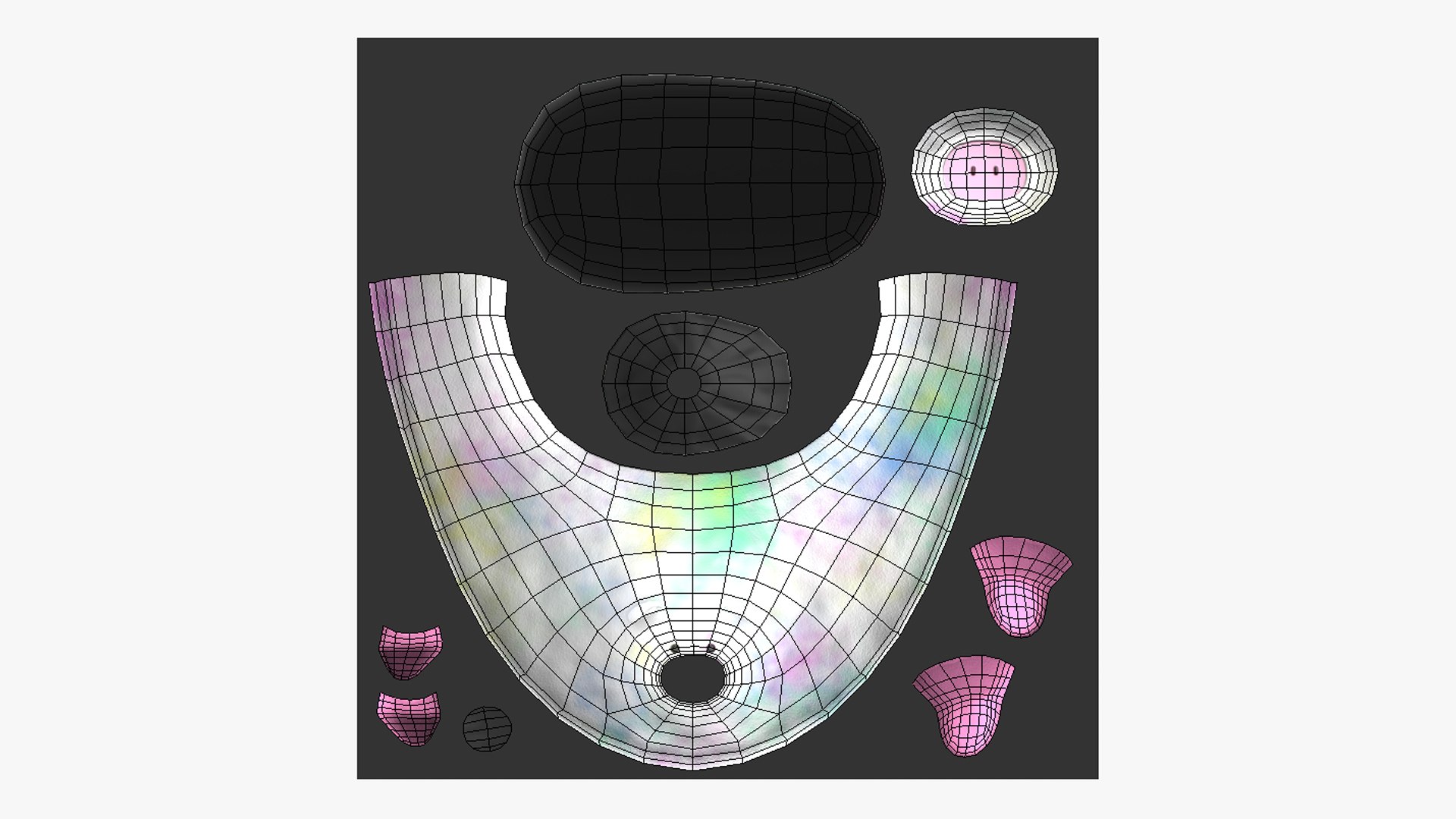 3D model Slippers B10 Colored Pig - Costume Character Design ...