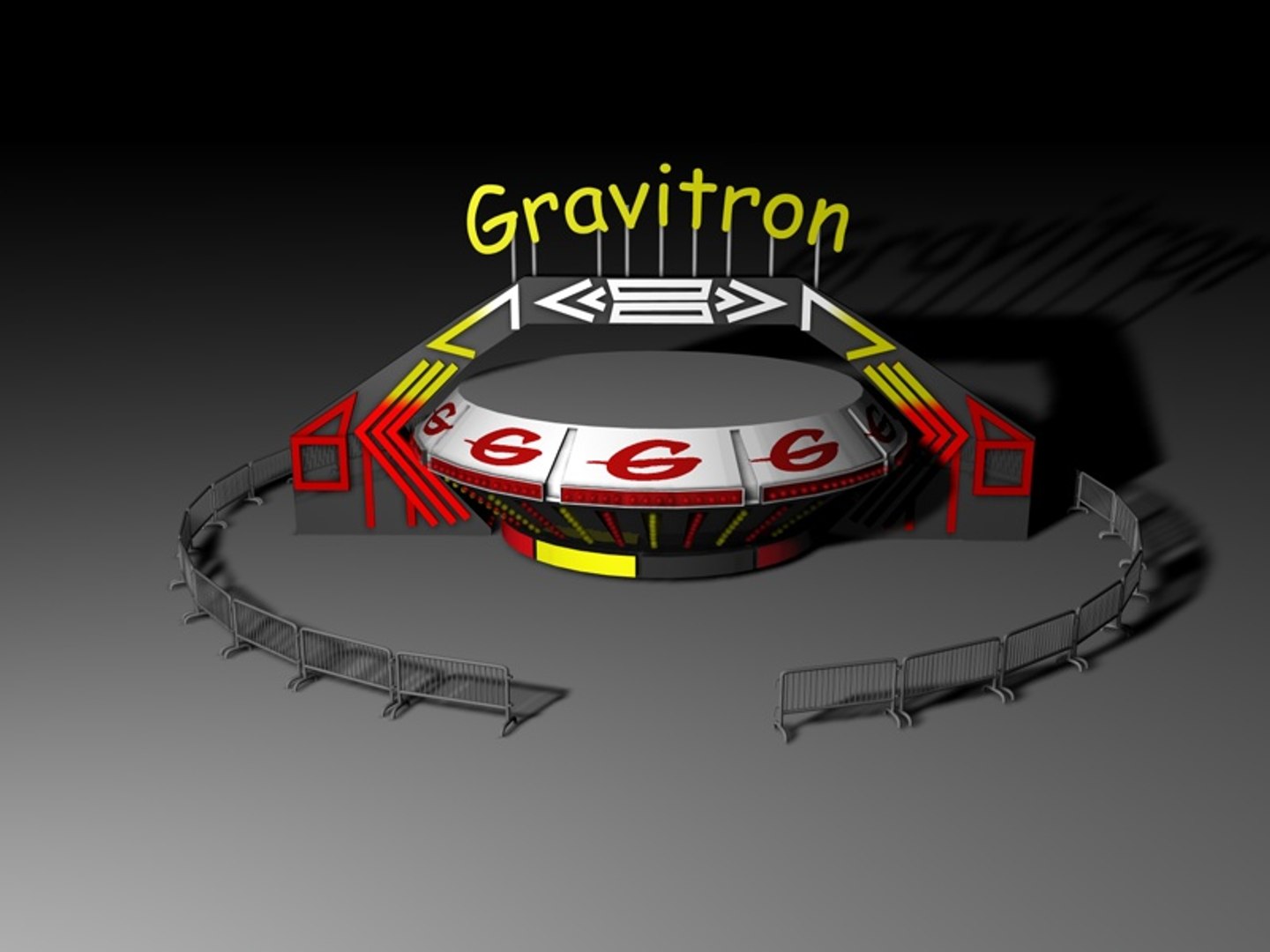 Cinema4d Amusement Park Gravitron
