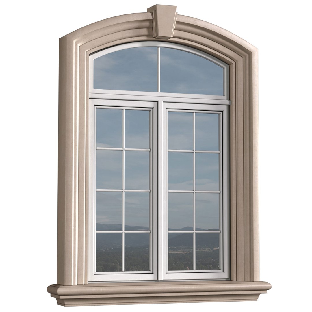 3D Arc Classical Frame Window - TurboSquid 2004778