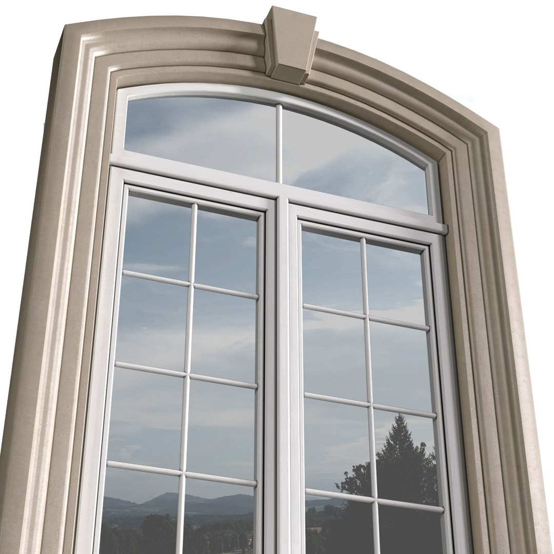 3D Arc Classical Frame Window - TurboSquid 2004778
