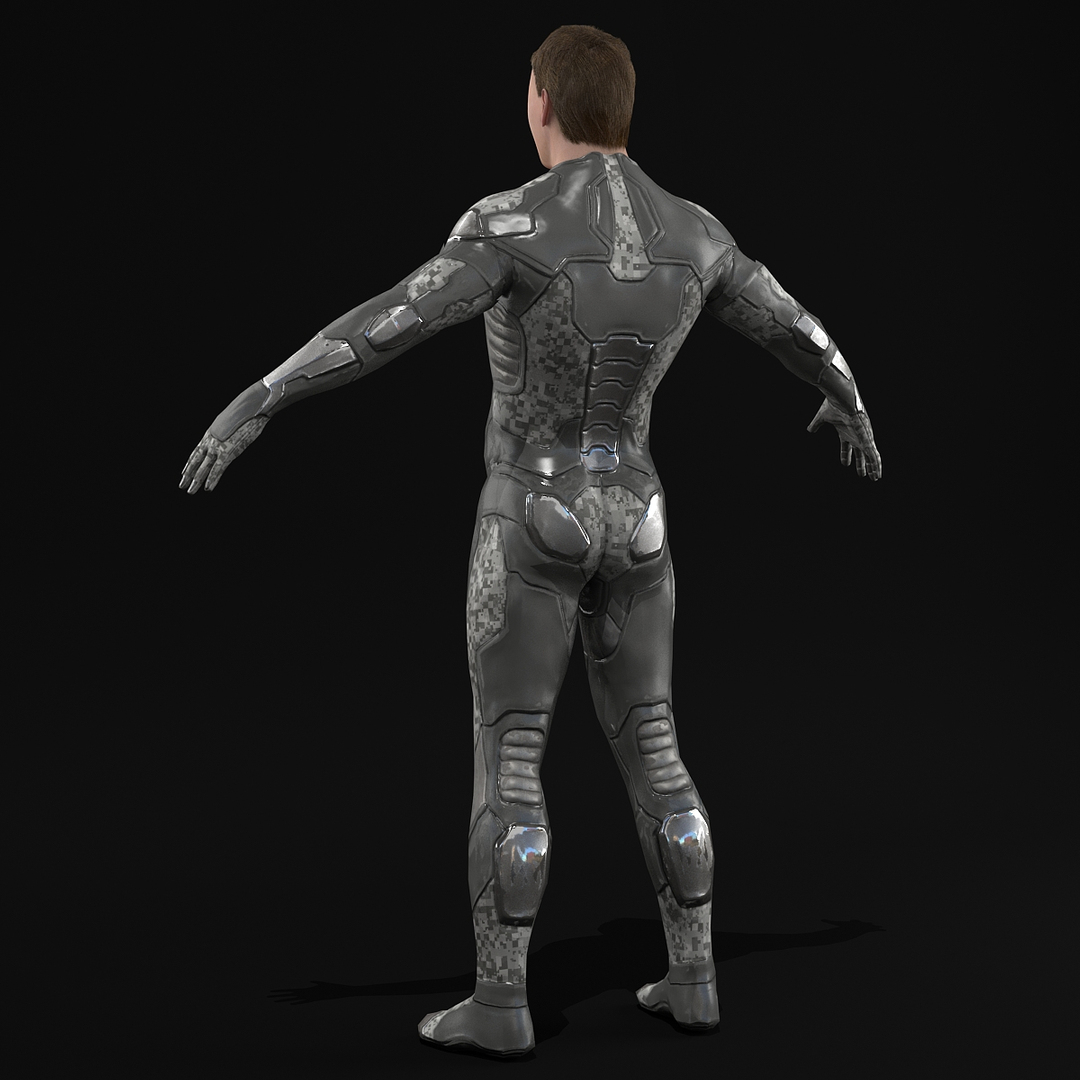 sci-fi armor 3d max