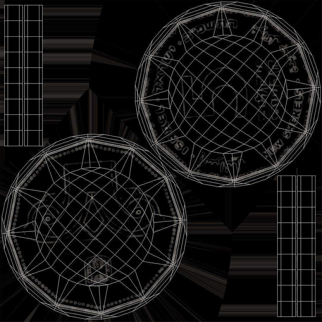 Israeli Five New Shekels Coin Model - TurboSquid 2190632