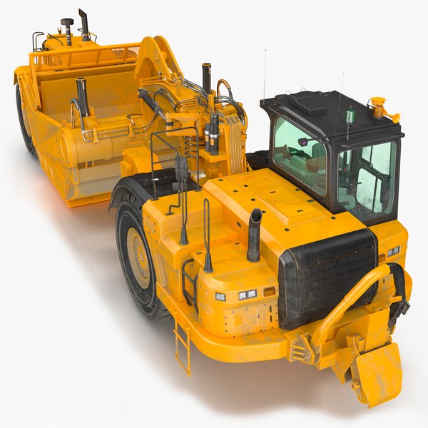 3D Wheeled Tractor Scraper Dirt Rigged - TurboSquid 1922331