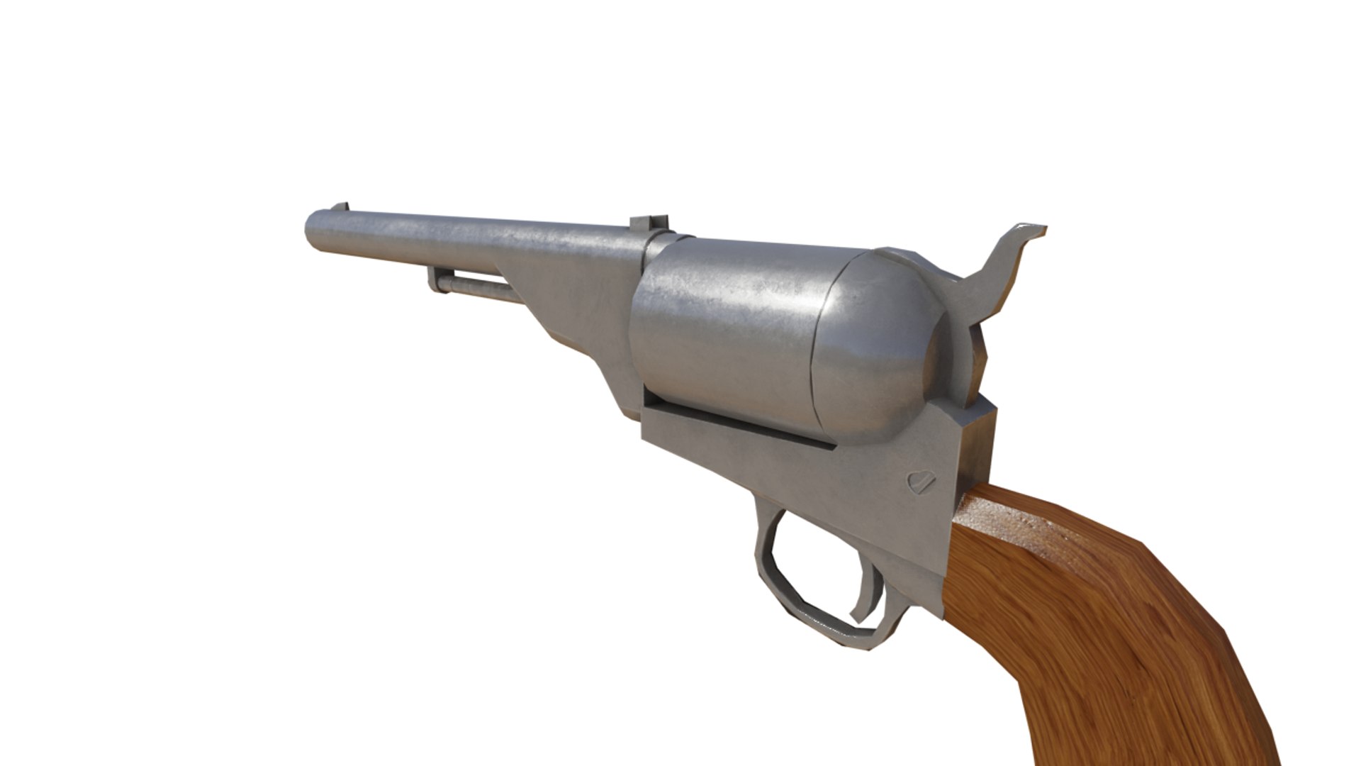 Western Pistol 3D Model - TurboSquid 1562664